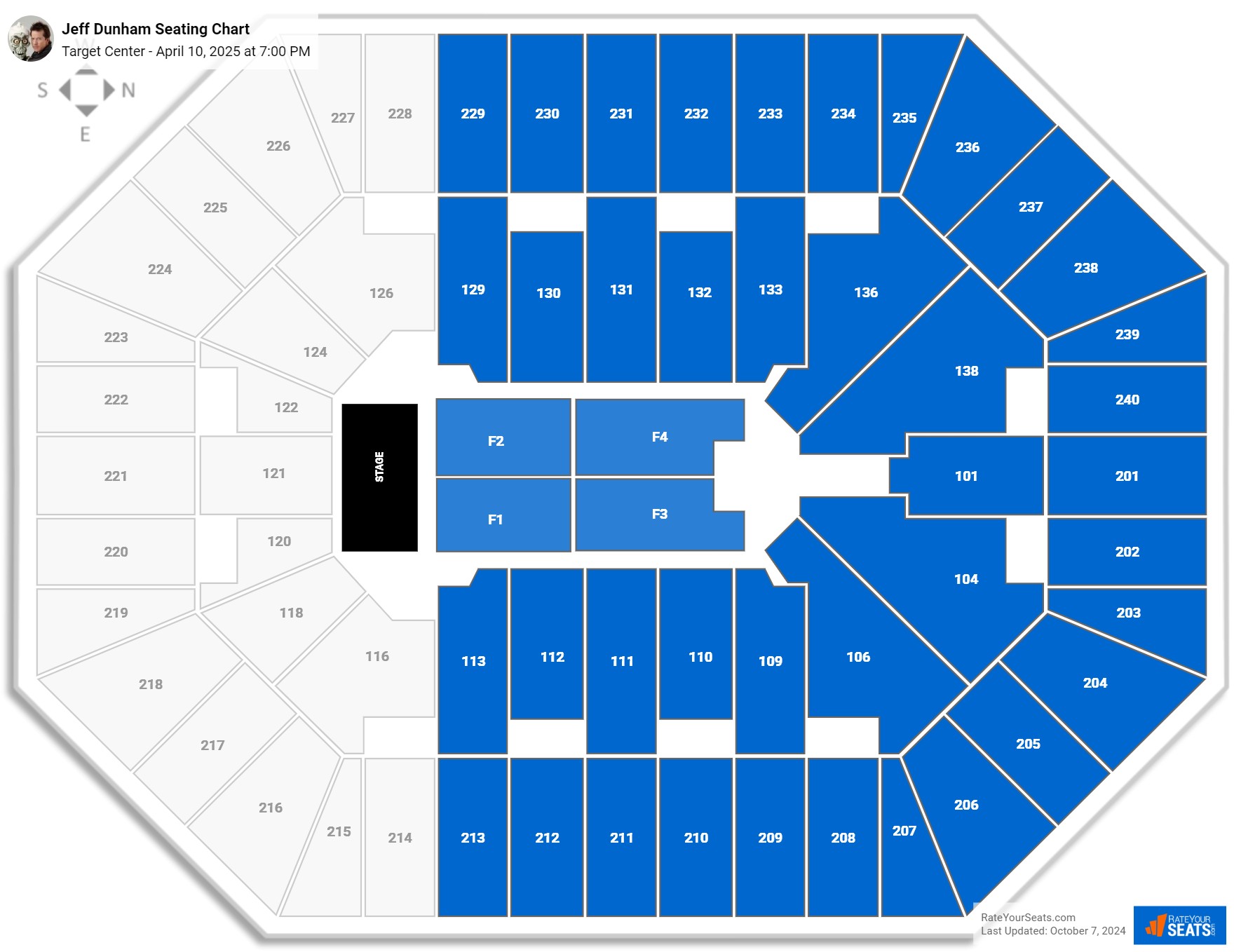 Target Center Concert Seating Chart - RateYourSeats.com