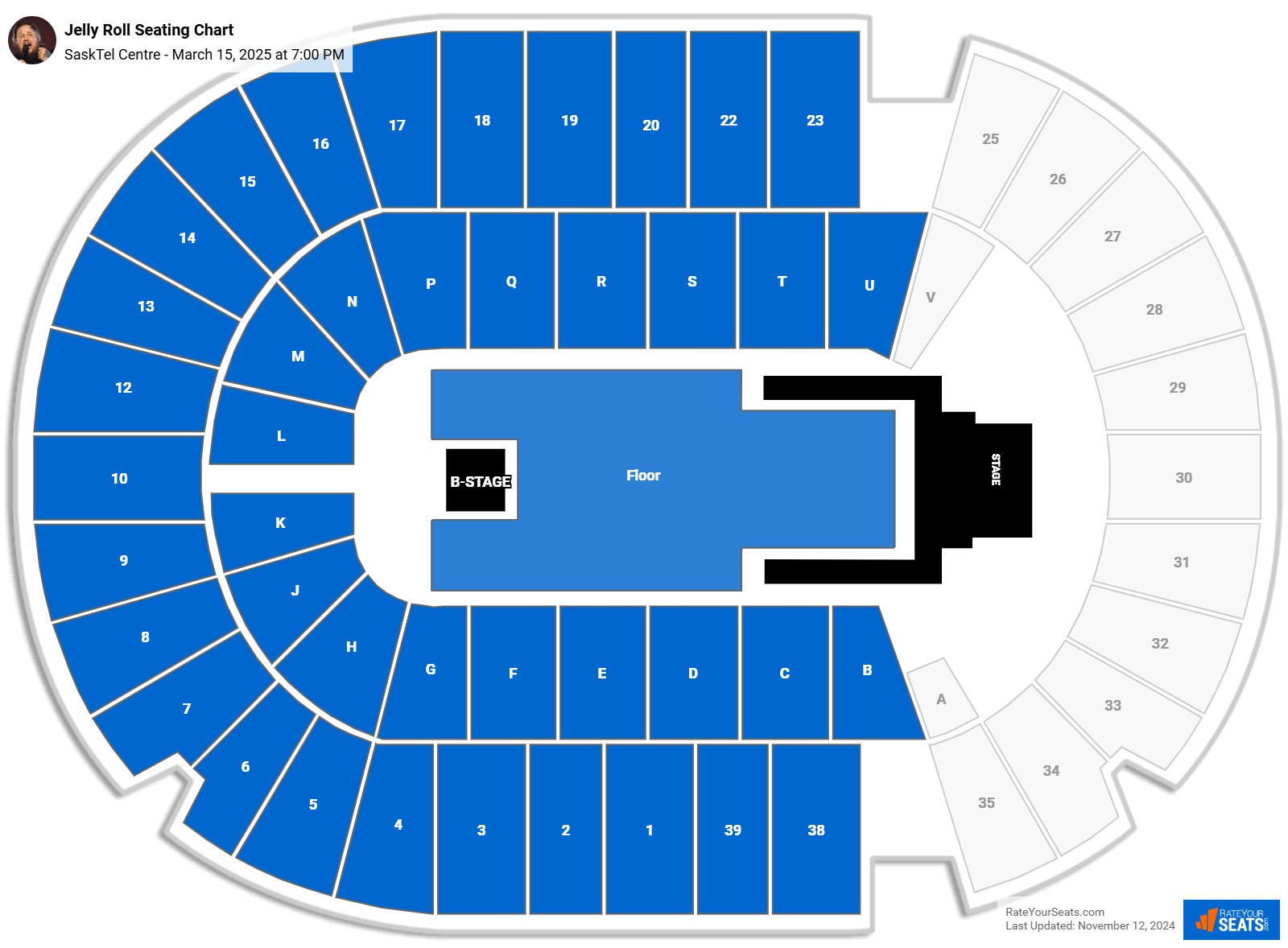 SaskTel Centre Seating Chart - RateYourSeats.com