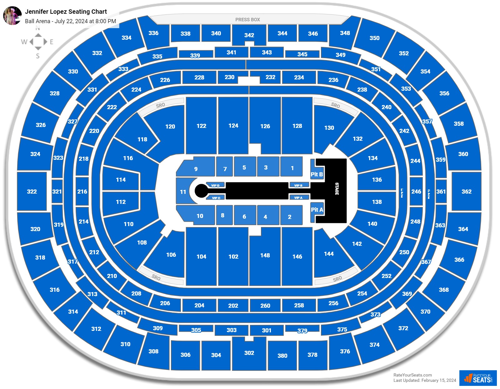 Ball Arena Concert Seating Chart - RateYourSeats.com