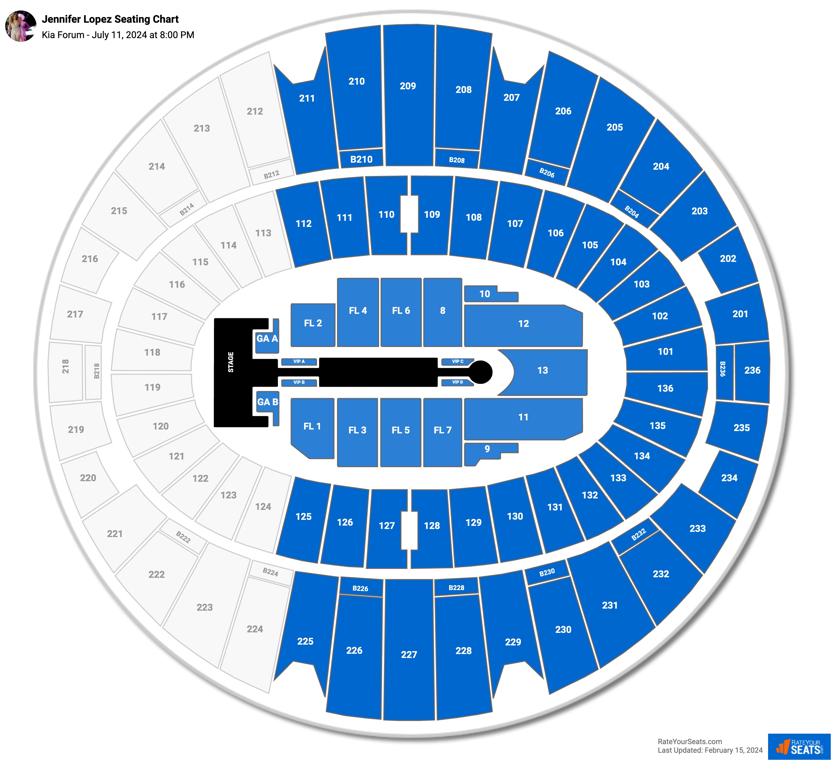 Kia Forum Seating Chart - RateYourSeats.com