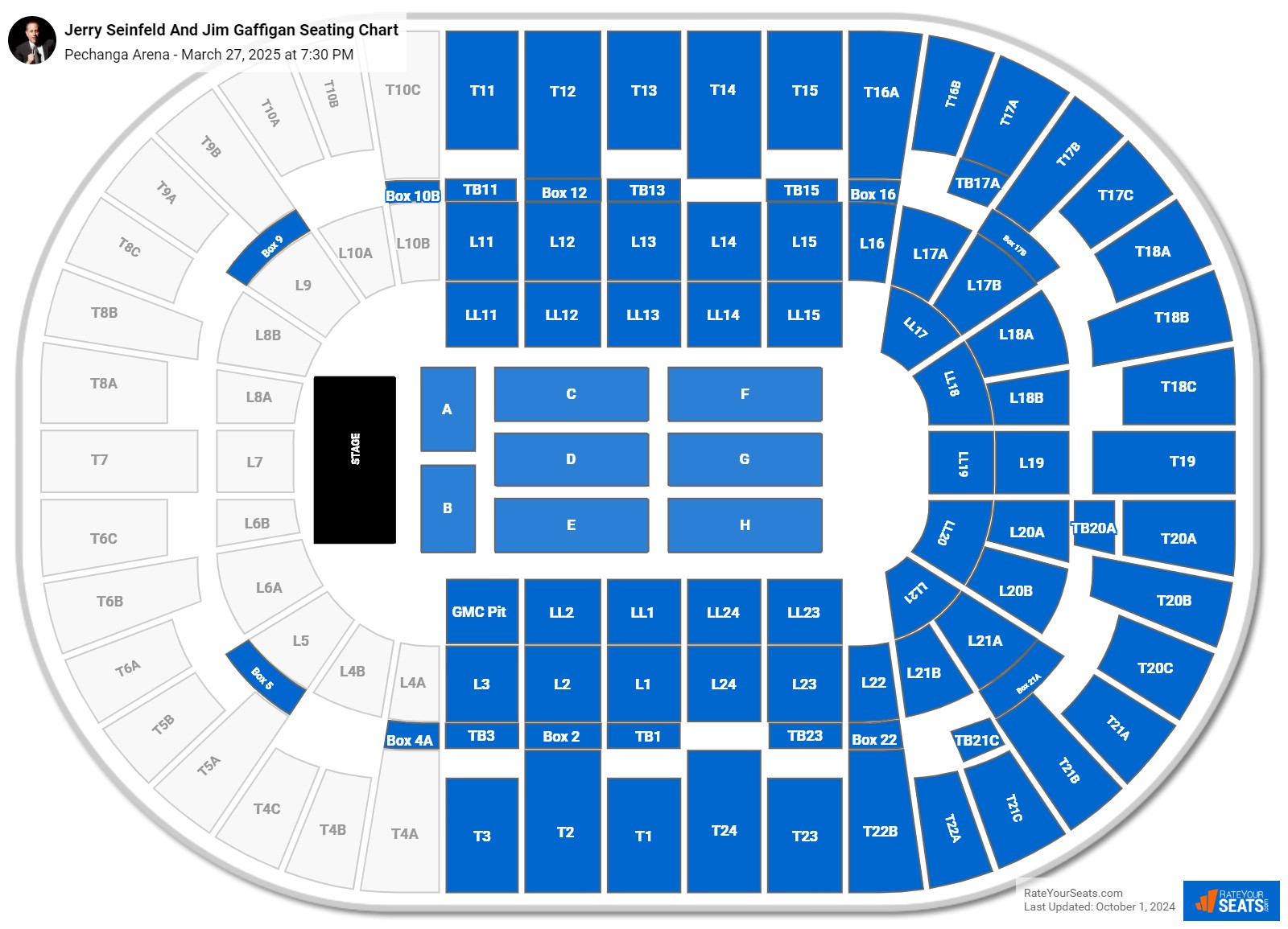 Pechanga Arena Seating Chart - RateYourSeats.com