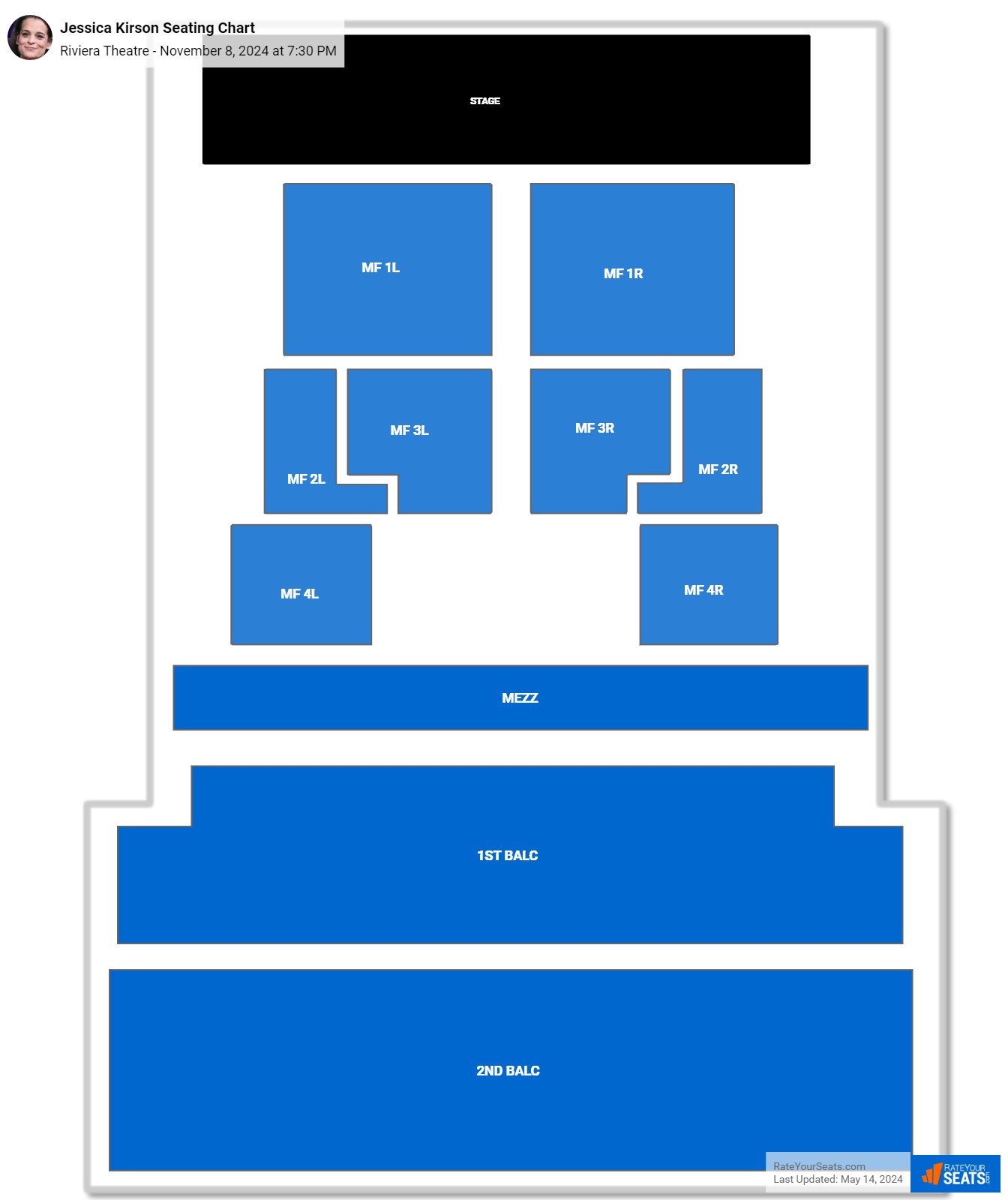 Riviera Theatre Seating Chart - RateYourSeats.com