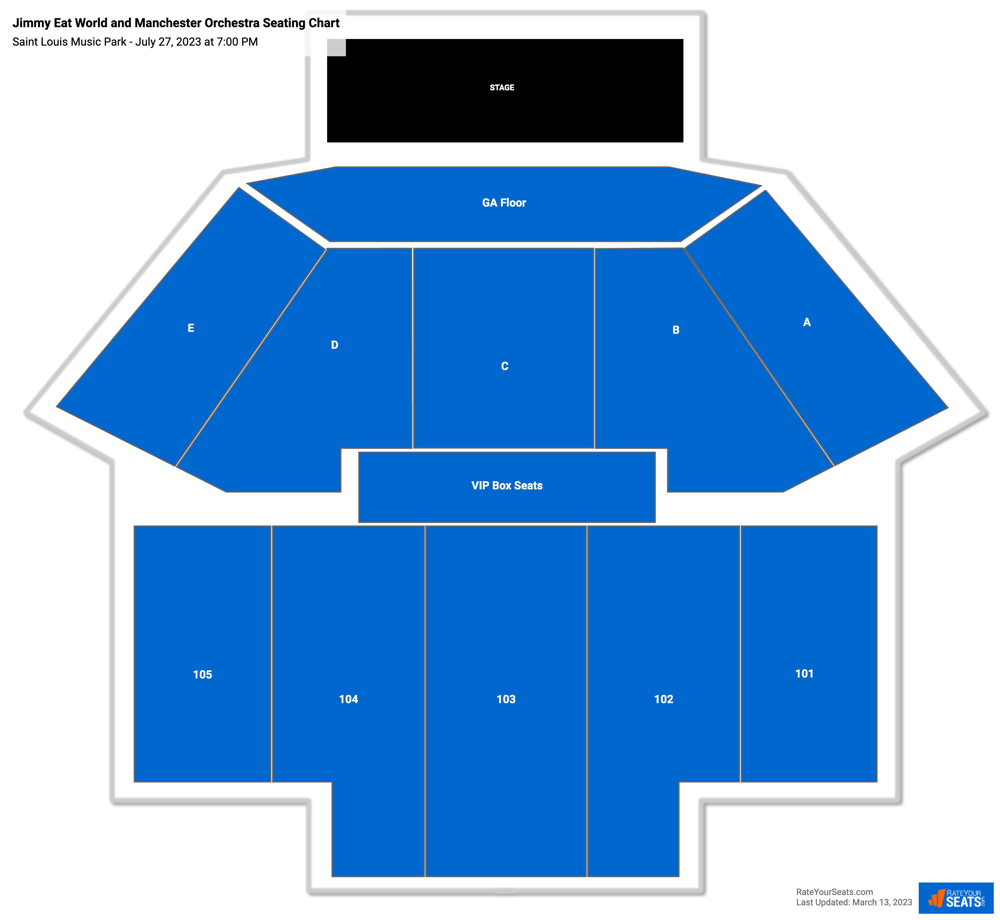 Saint Louis Music Park Seating Chart - RateYourSeats.com