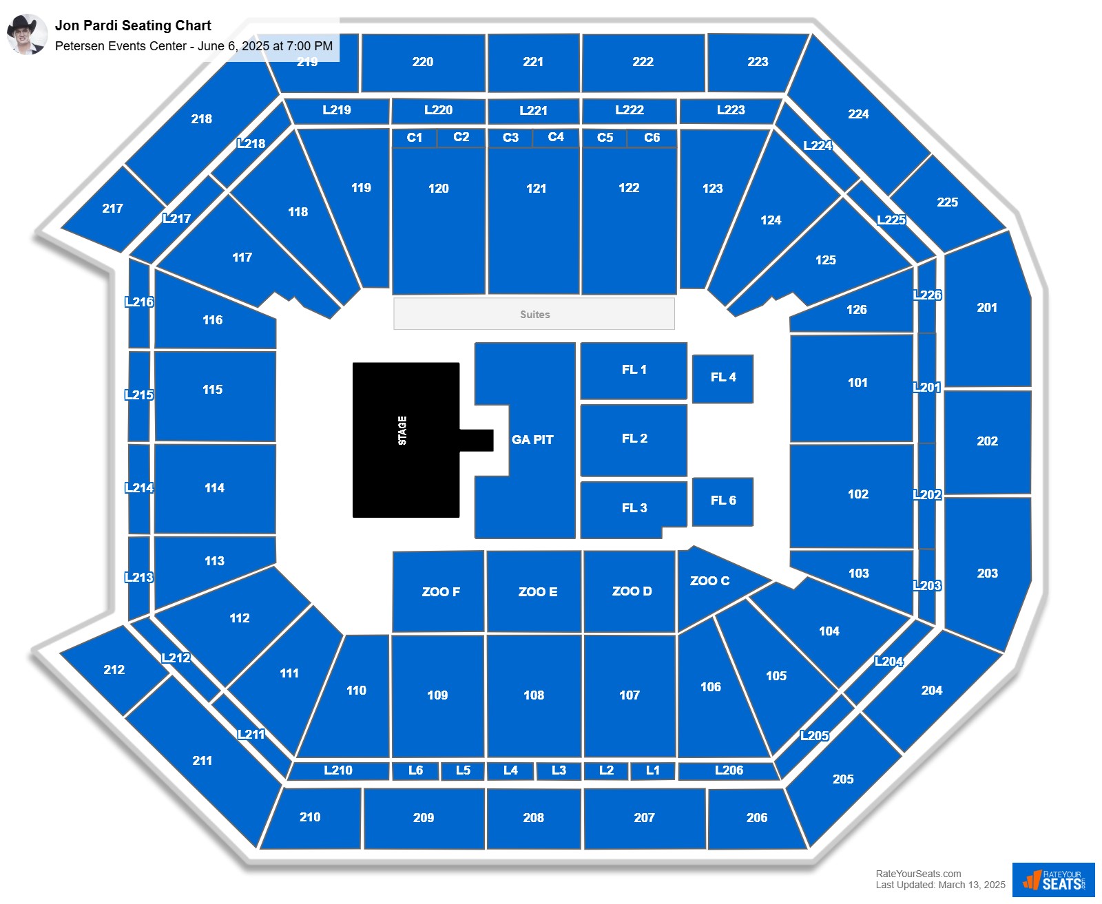 Petersen Events Center Concert Seating Chart - RateYourSeats.com