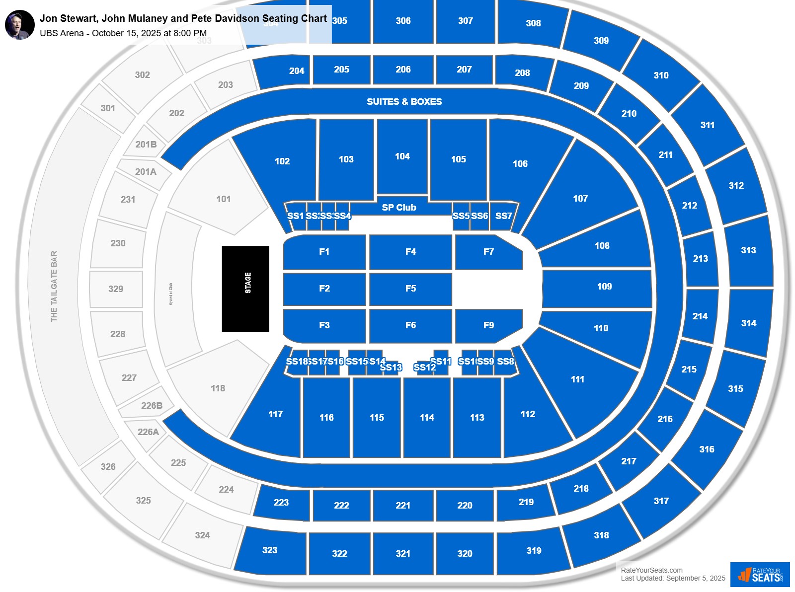 UBS Arena Concert Seating Chart - RateYourSeats.com