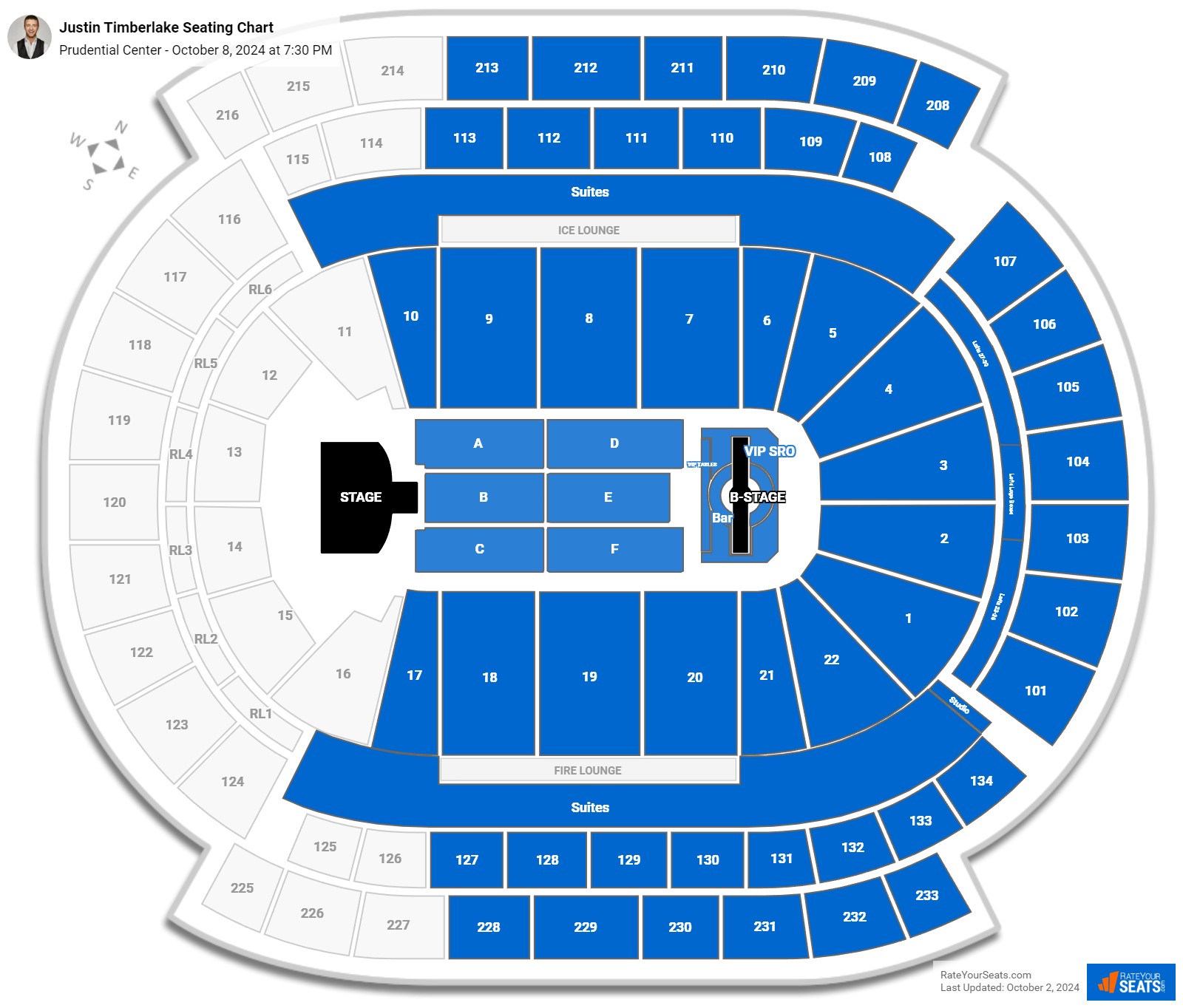 Prudential Center Concert Seating Chart - RateYourSeats.com