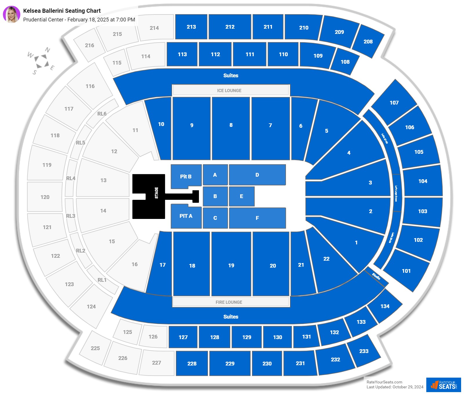 Prudential Center Concert Seating Chart - RateYourSeats.com