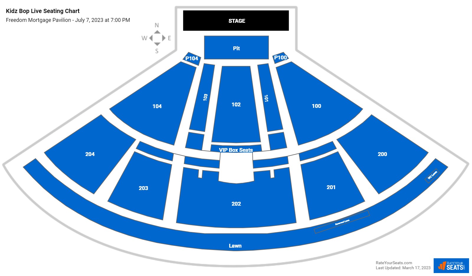 Freedom Mortgage Pavilion Seating Chart - RateYourSeats.com