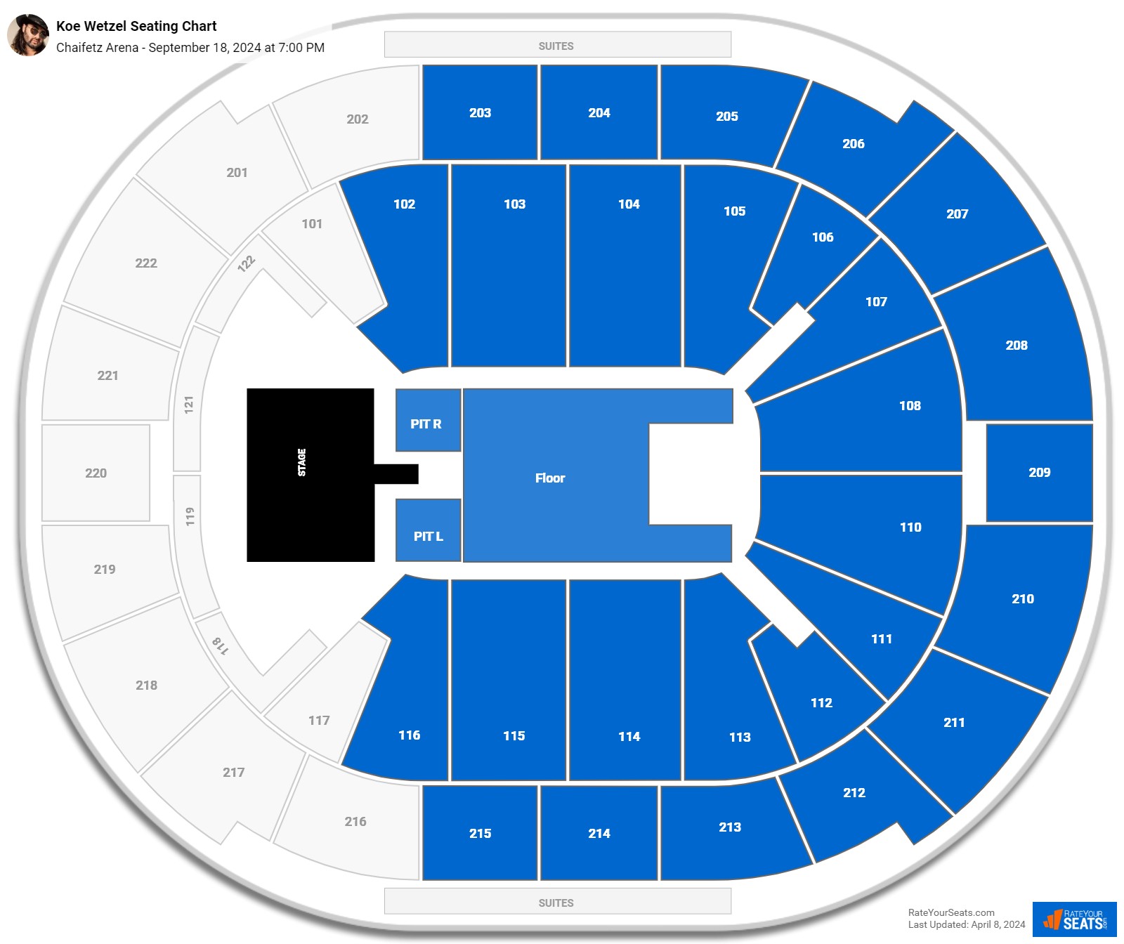 Chaifetz Arena Concert Seating Chart - RateYourSeats.com