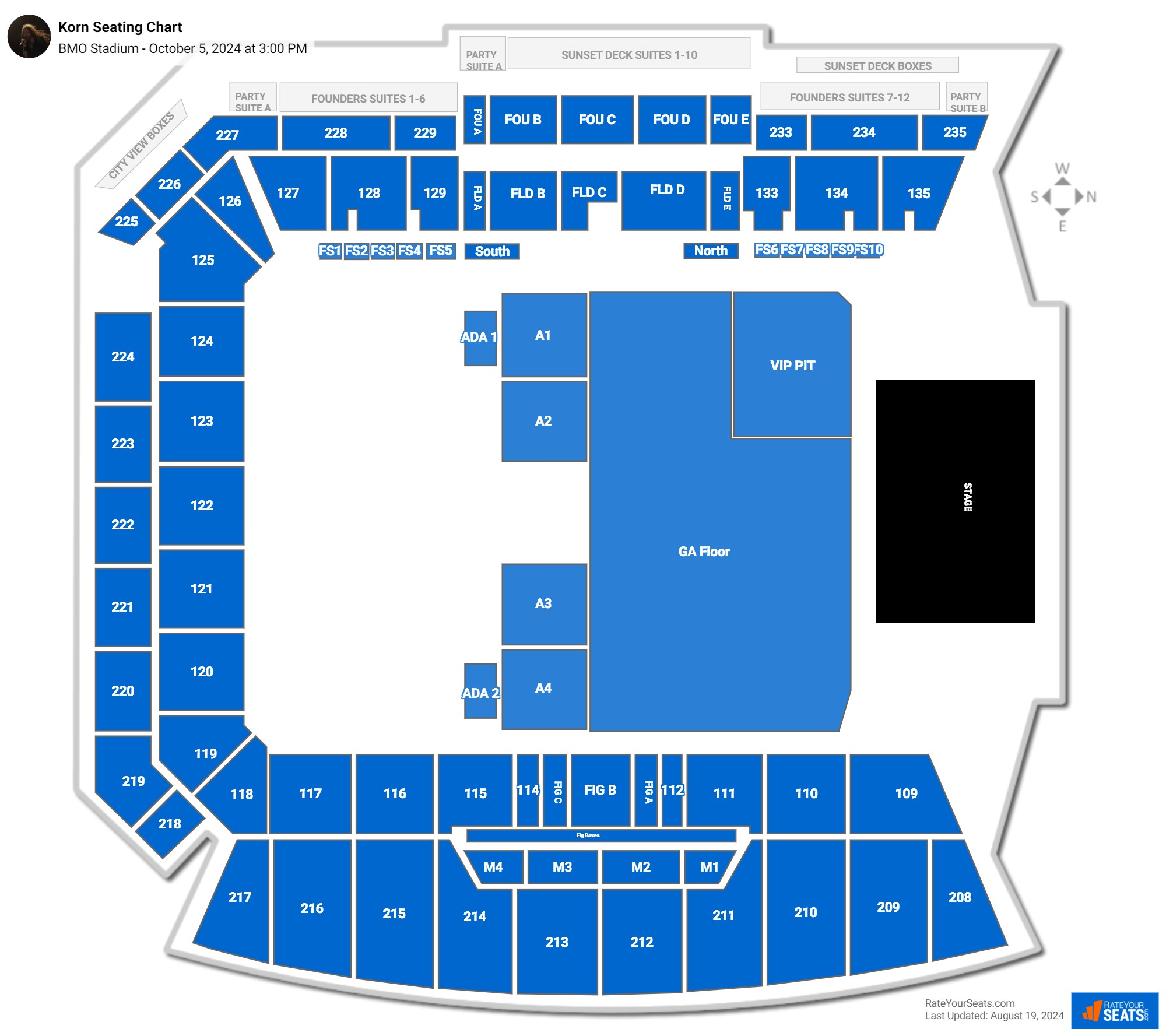 BMO Stadium Concert Seating Chart - RateYourSeats.com