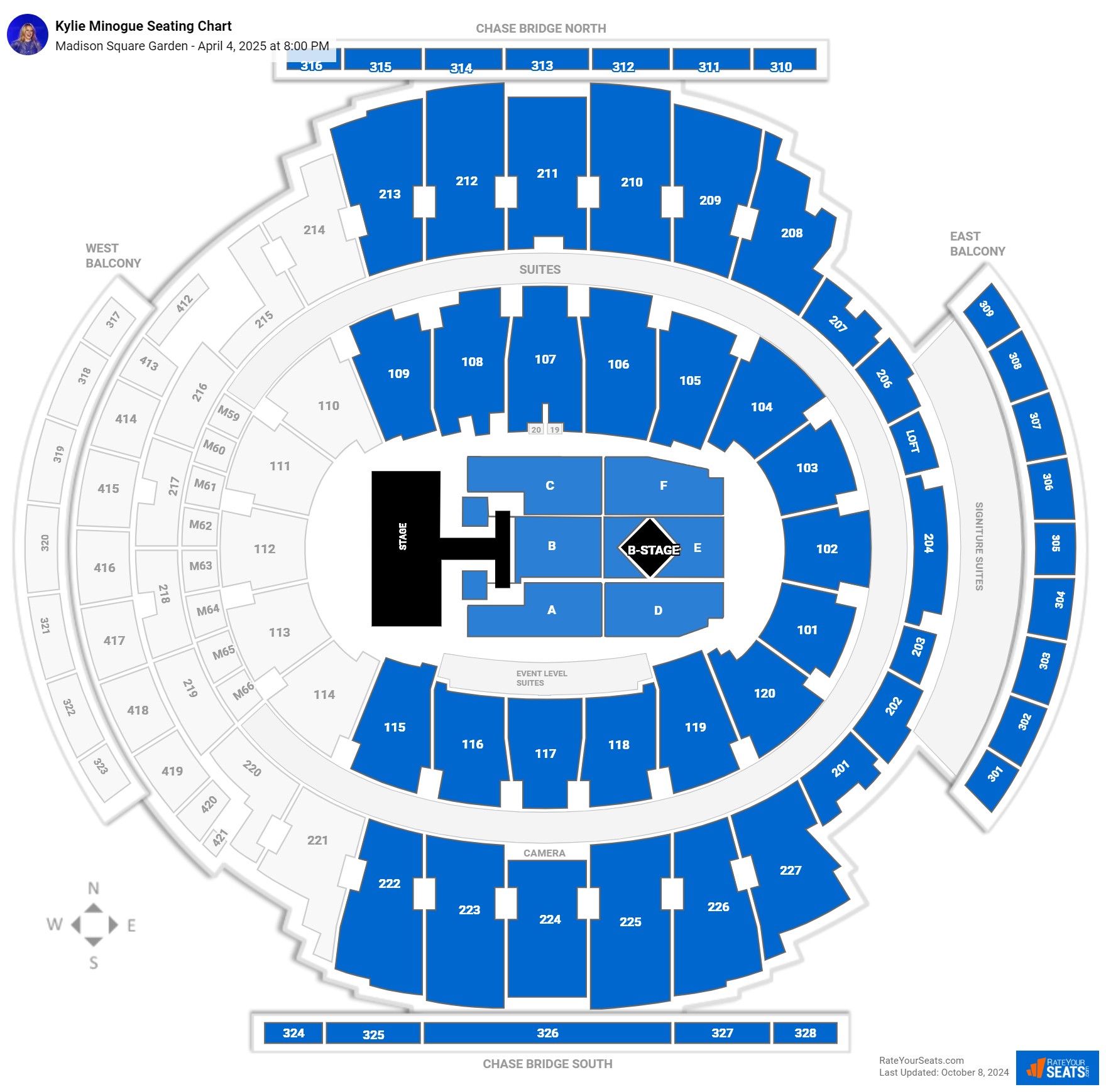 Madison Square Garden Concert Seating Chart - RateYourSeats.com