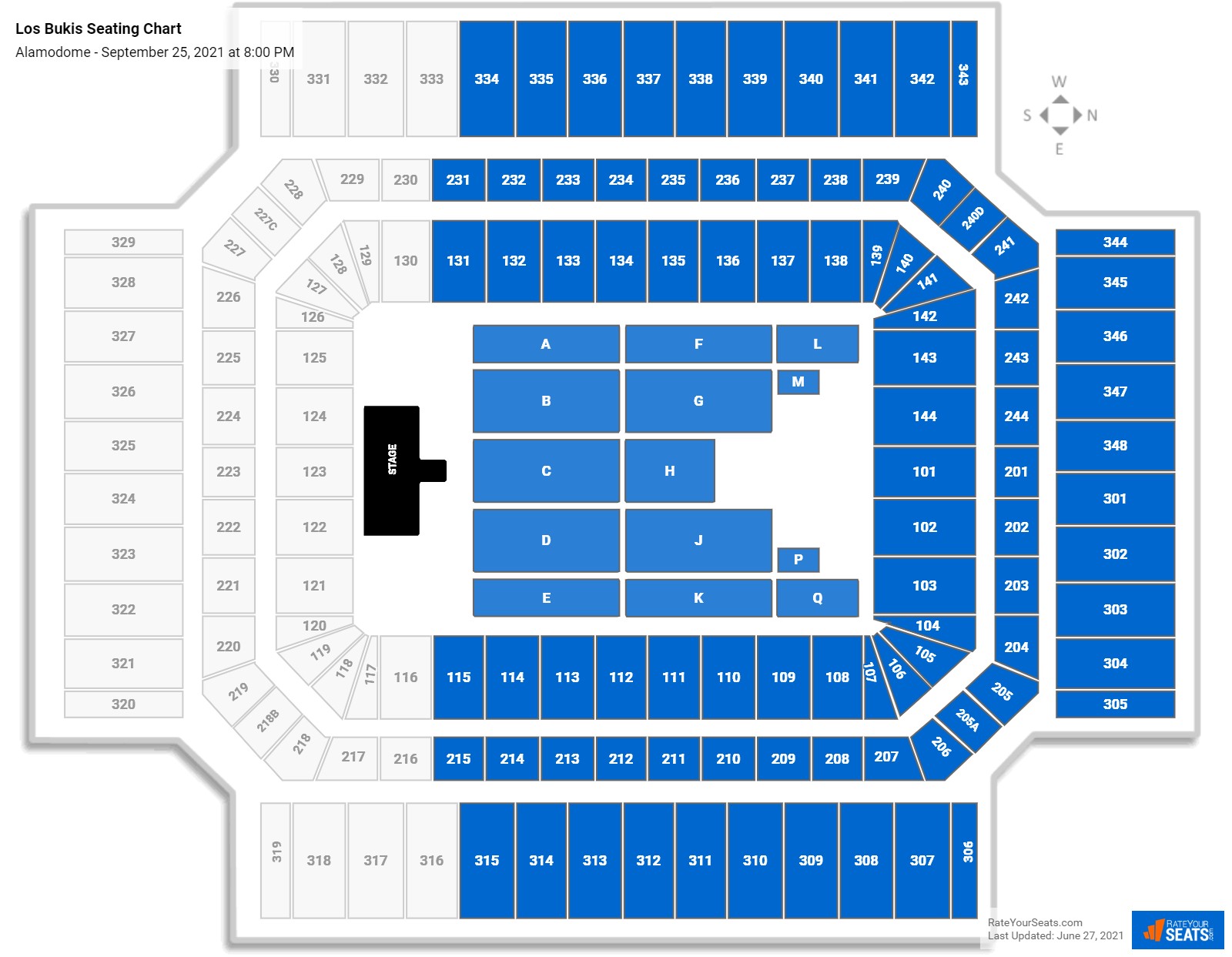 Alamodome Concert Seating Chart - RateYourSeats.com