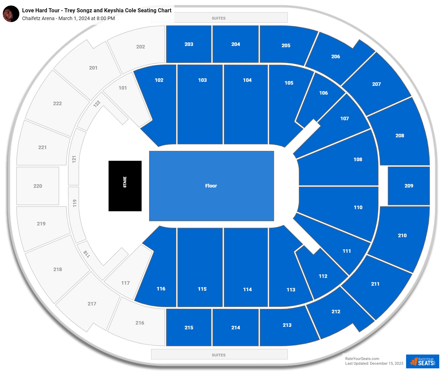 Chaifetz Arena Concert Seating Chart - RateYourSeats.com
