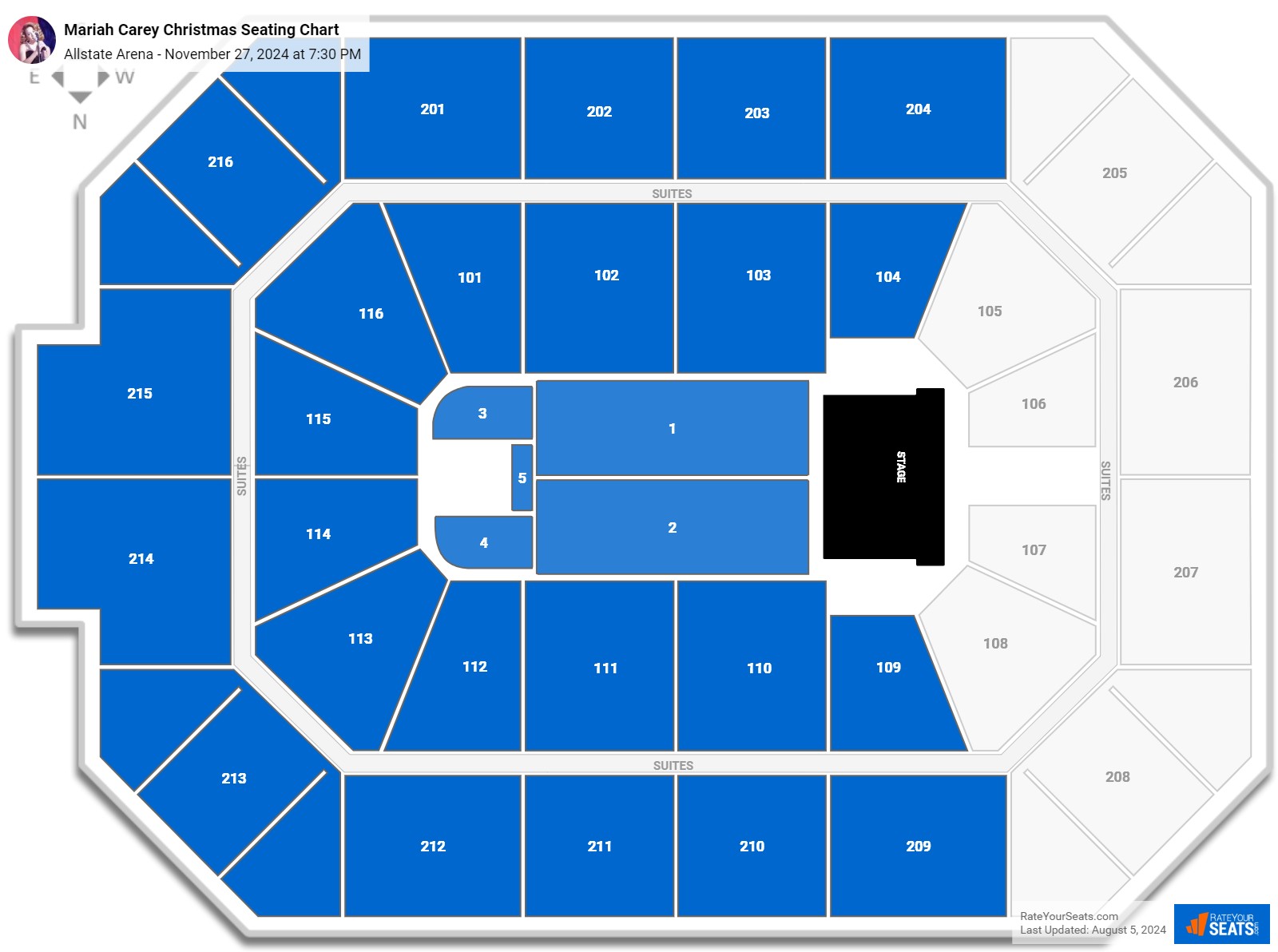 Allstate Arena Concert Seating Chart - RateYourSeats.com