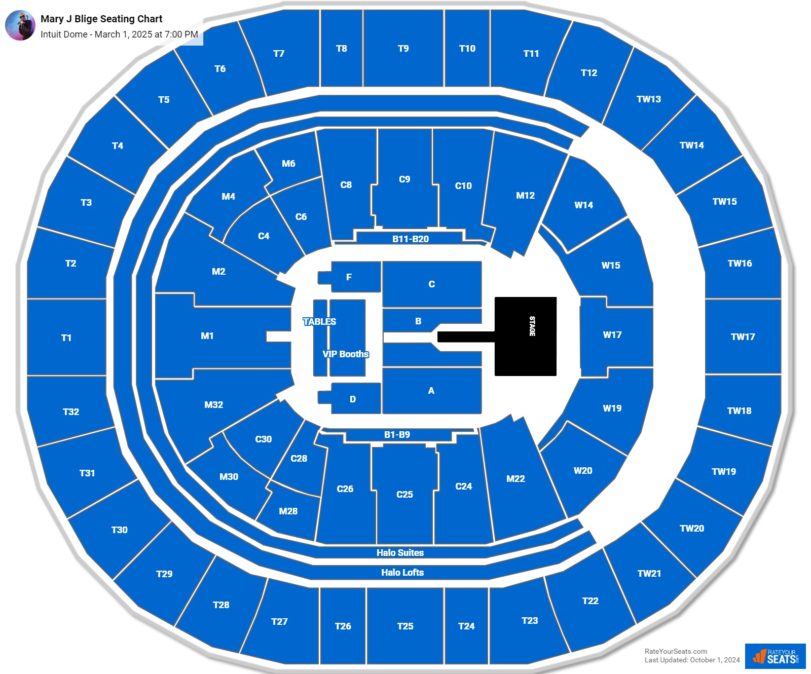 Intuit Dome Concert Seating Chart - RateYourSeats.com