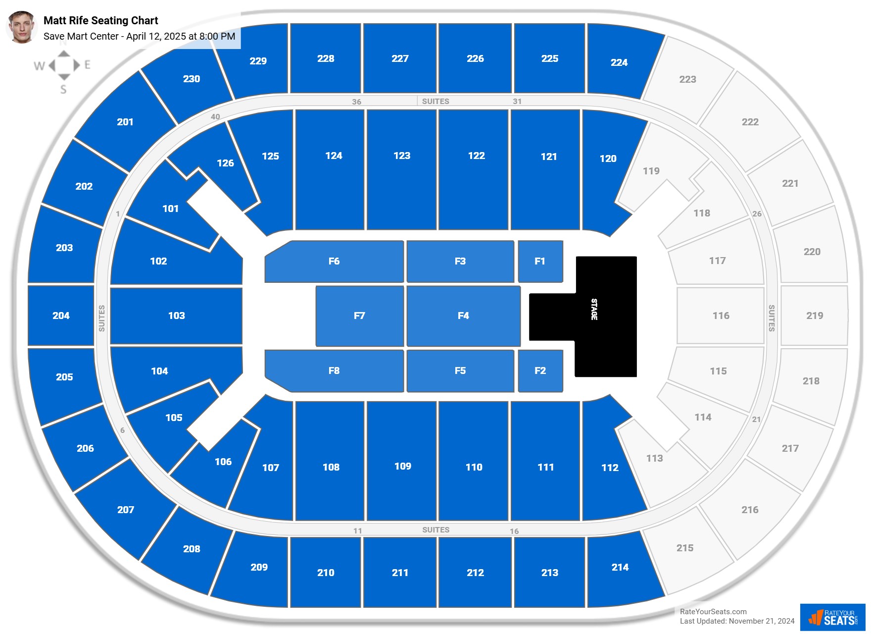 Save Mart Center Seating Chart - RateYourSeats.com