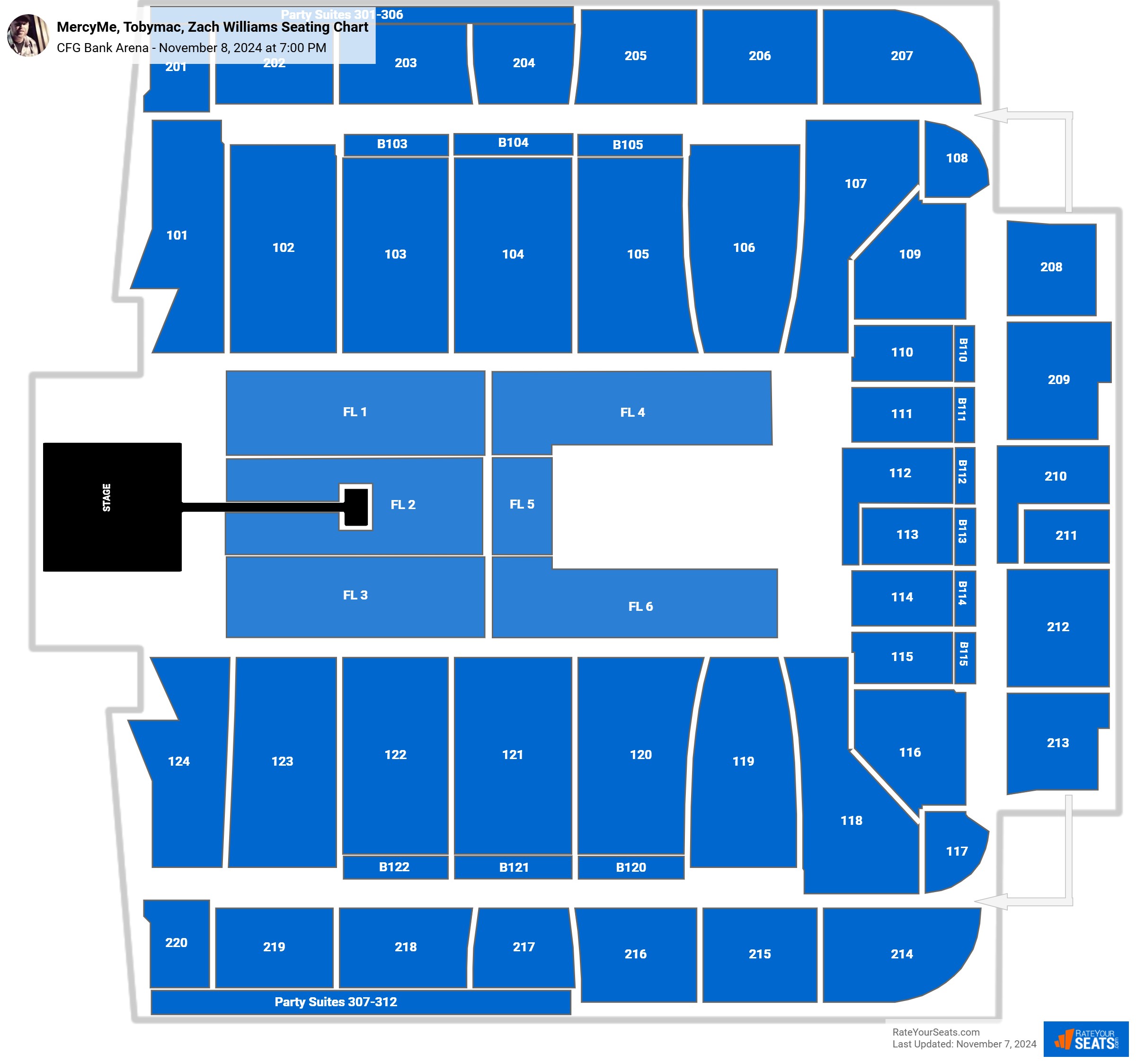 CFG Bank Arena Seating Chart - RateYourSeats.com CFG Bank Arena Seating Chart - RateYourSeats.com
