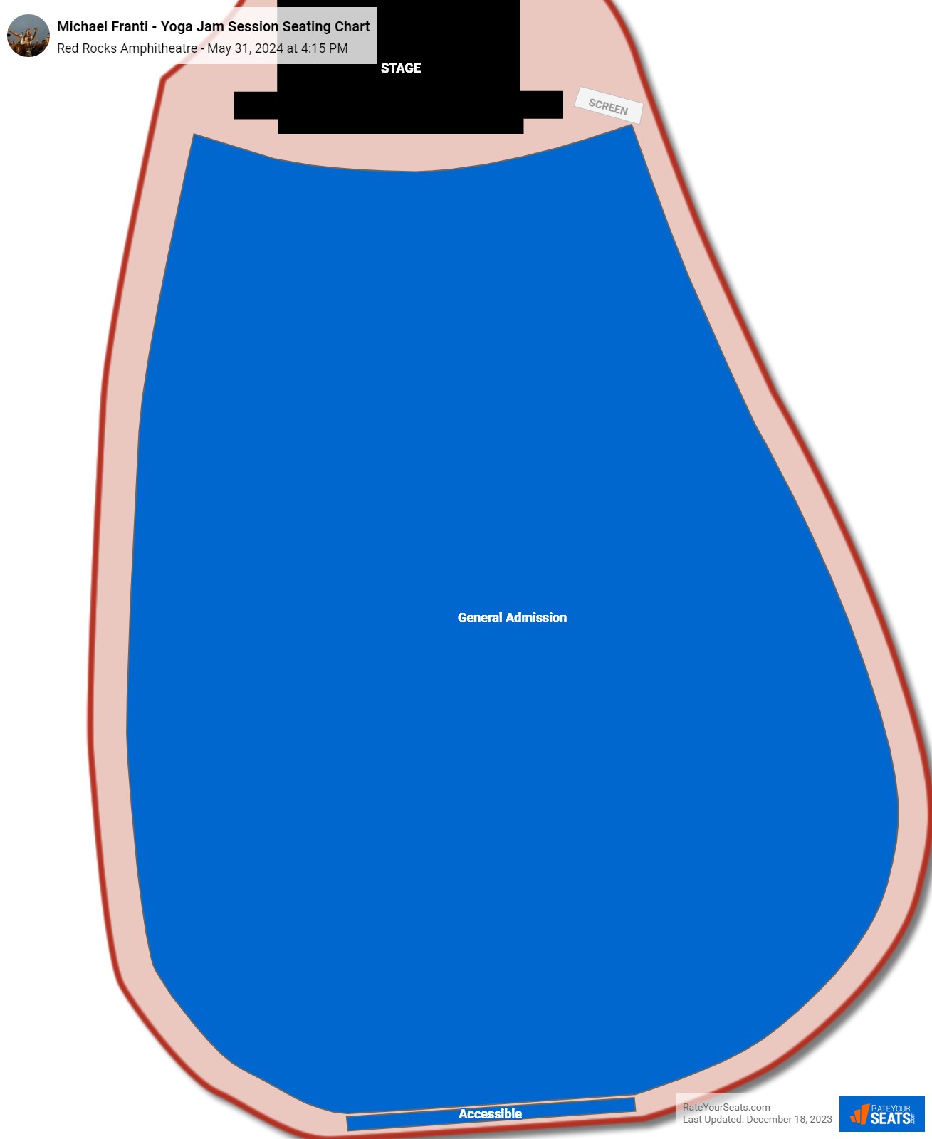 Red Rocks Amphitheatre Seating Chart - RateYourSeats.com