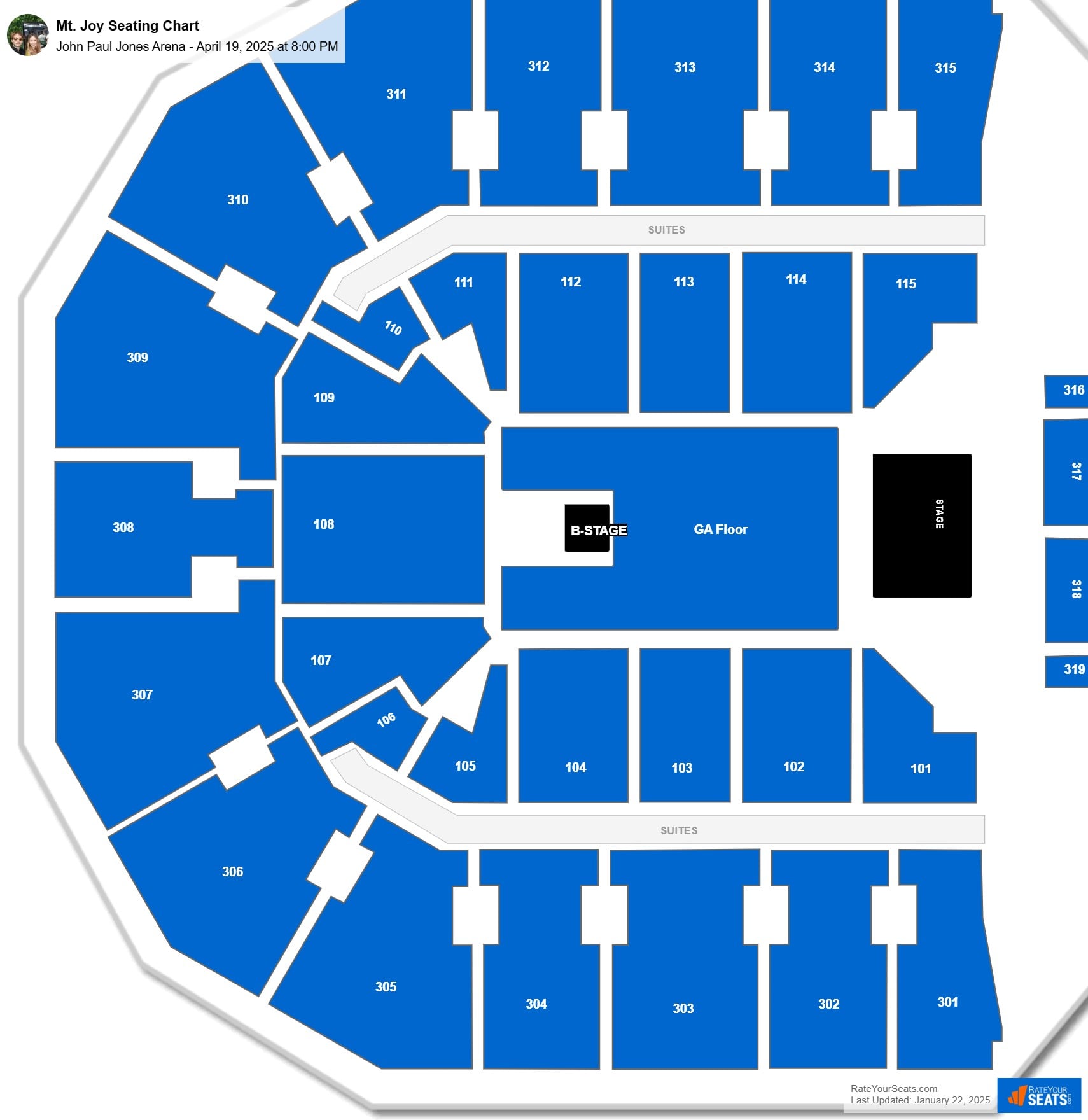 John Paul Jones Arena Concert Seating Chart - RateYourSeats.com