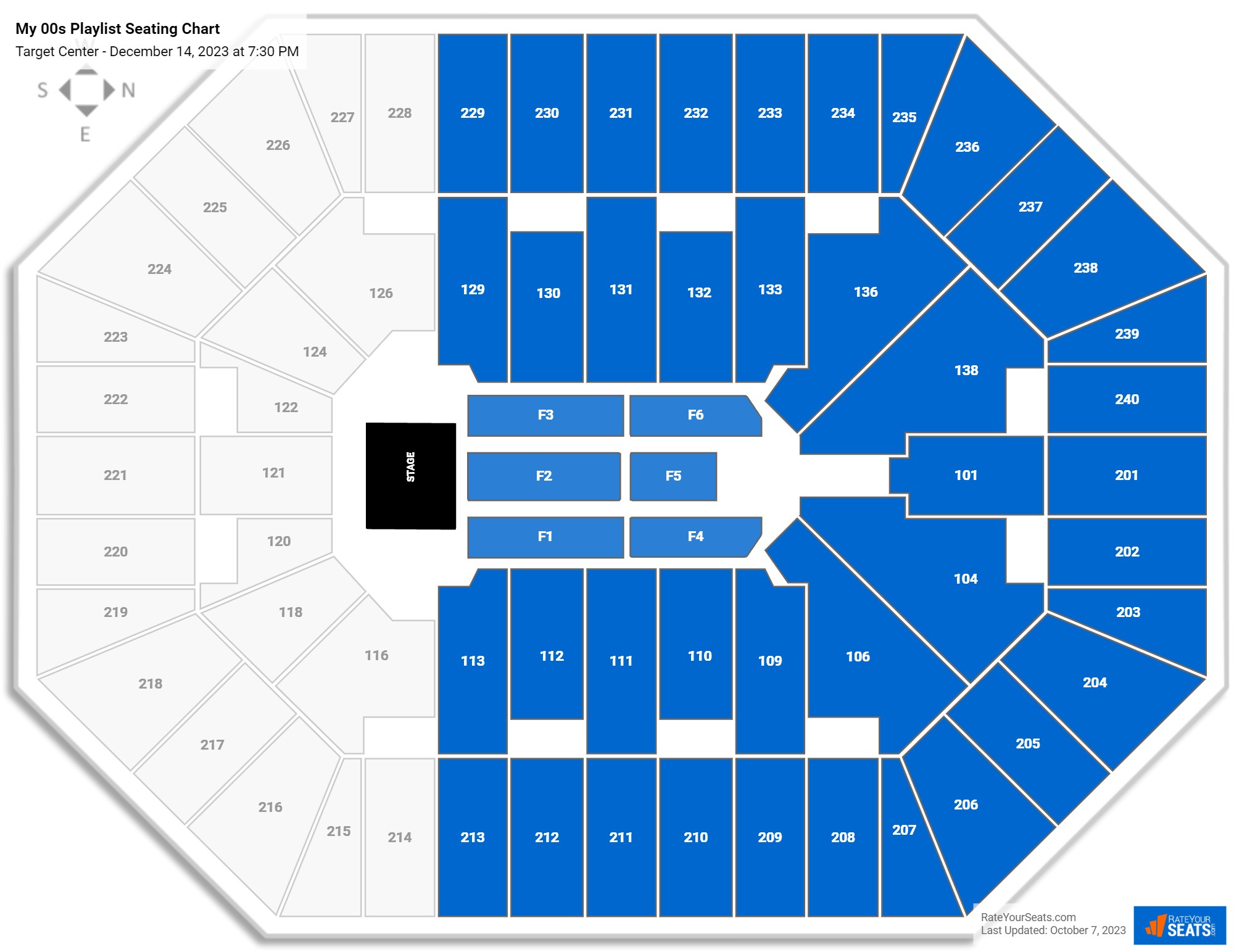 Target Center Concert Seating Chart - RateYourSeats.com