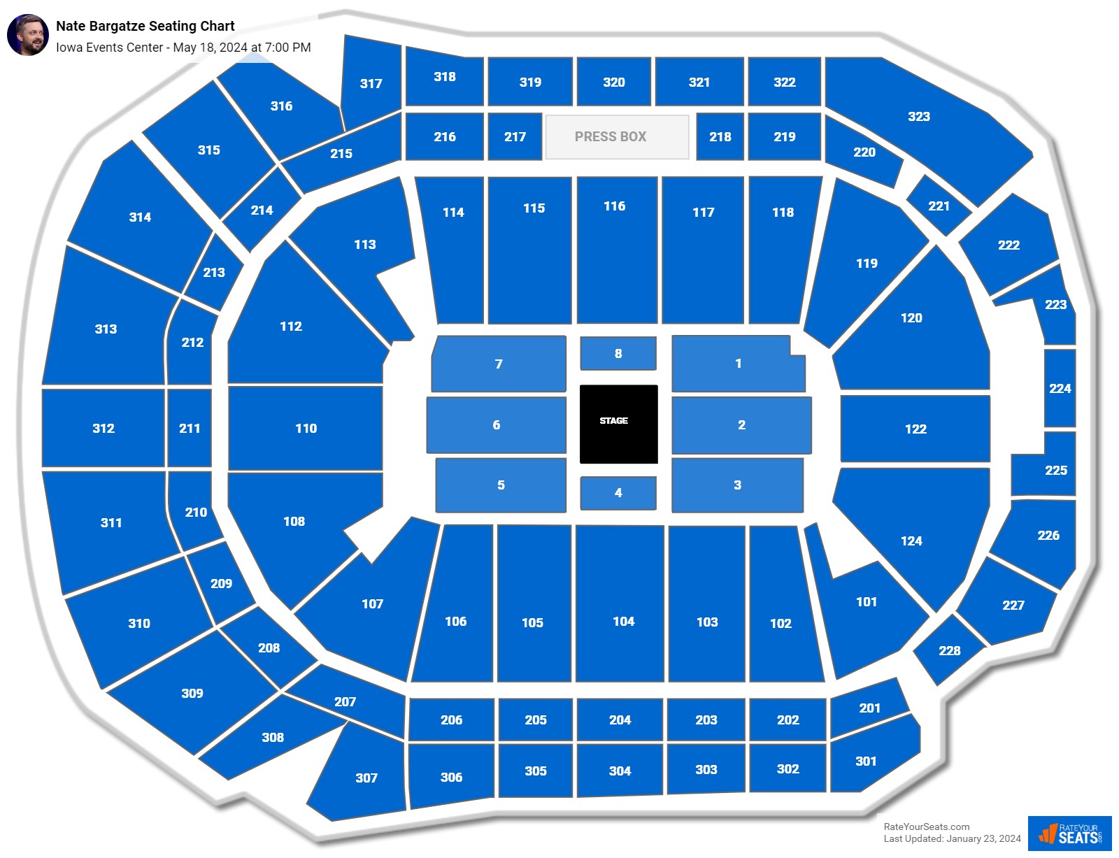 Wells Fargo Concert Seating Chart Des Moines | Cabinets Matttroy