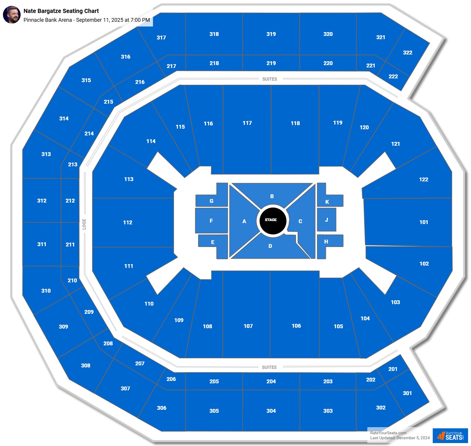 Pinnacle Bank Arena Concert Seating Chart - RateYourSeats.com