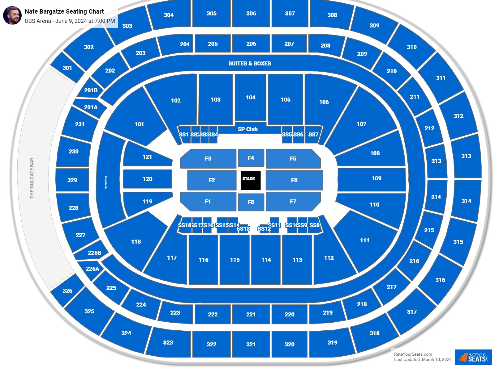 UBS Arena Concert Seating Chart - RateYourSeats.com