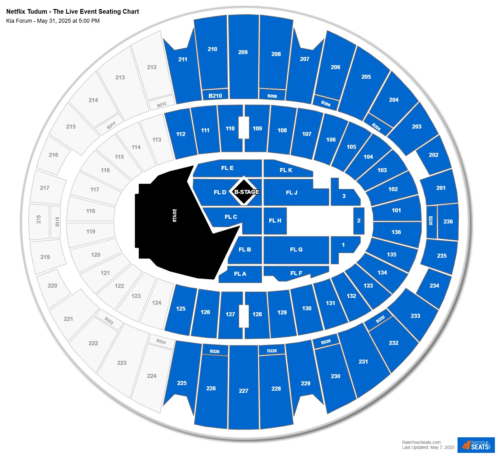Kia Forum Seating Chart - RateYourSeats.com
