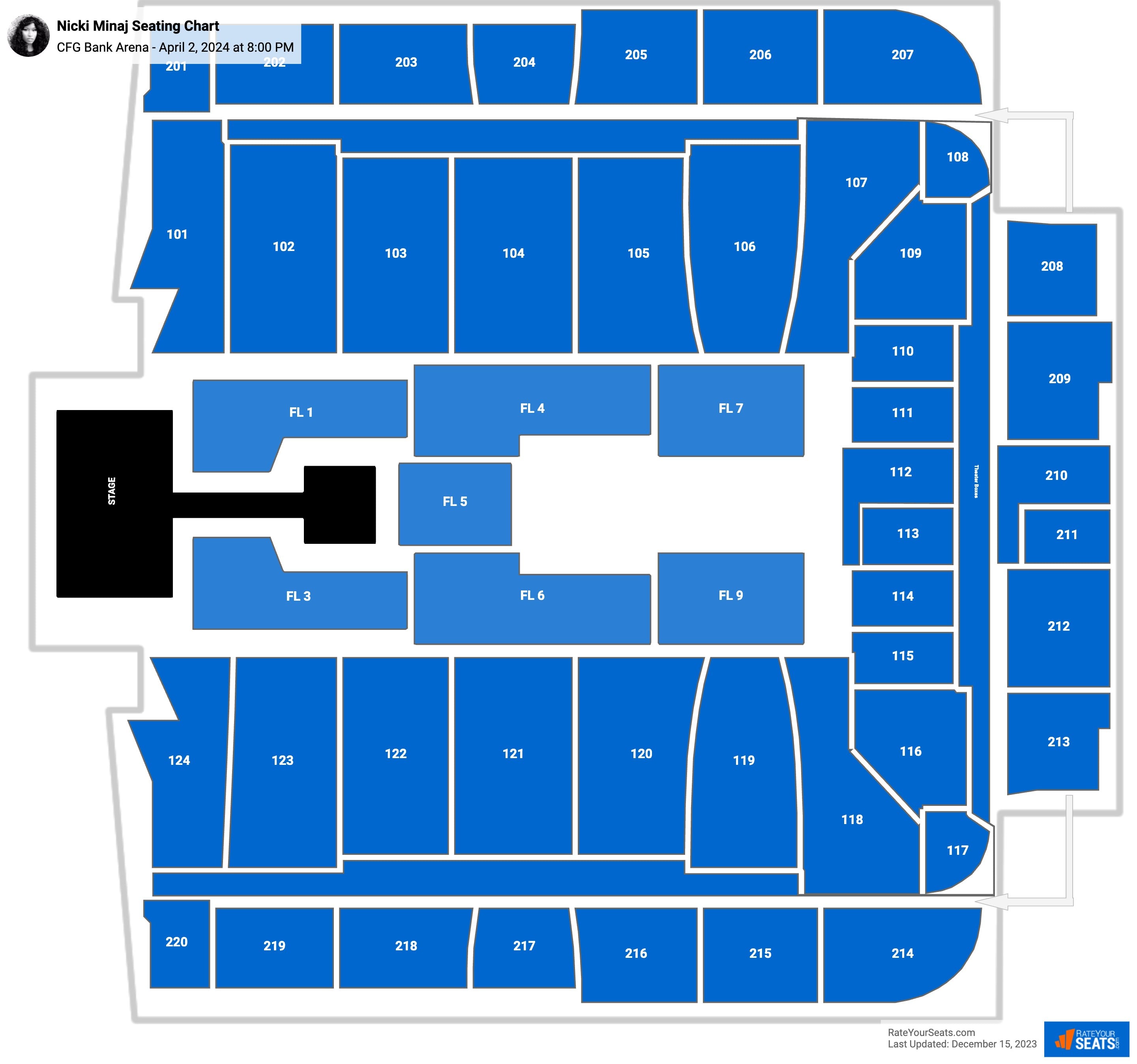 CFG Bank Arena Seating Chart - RateYourSeats.com