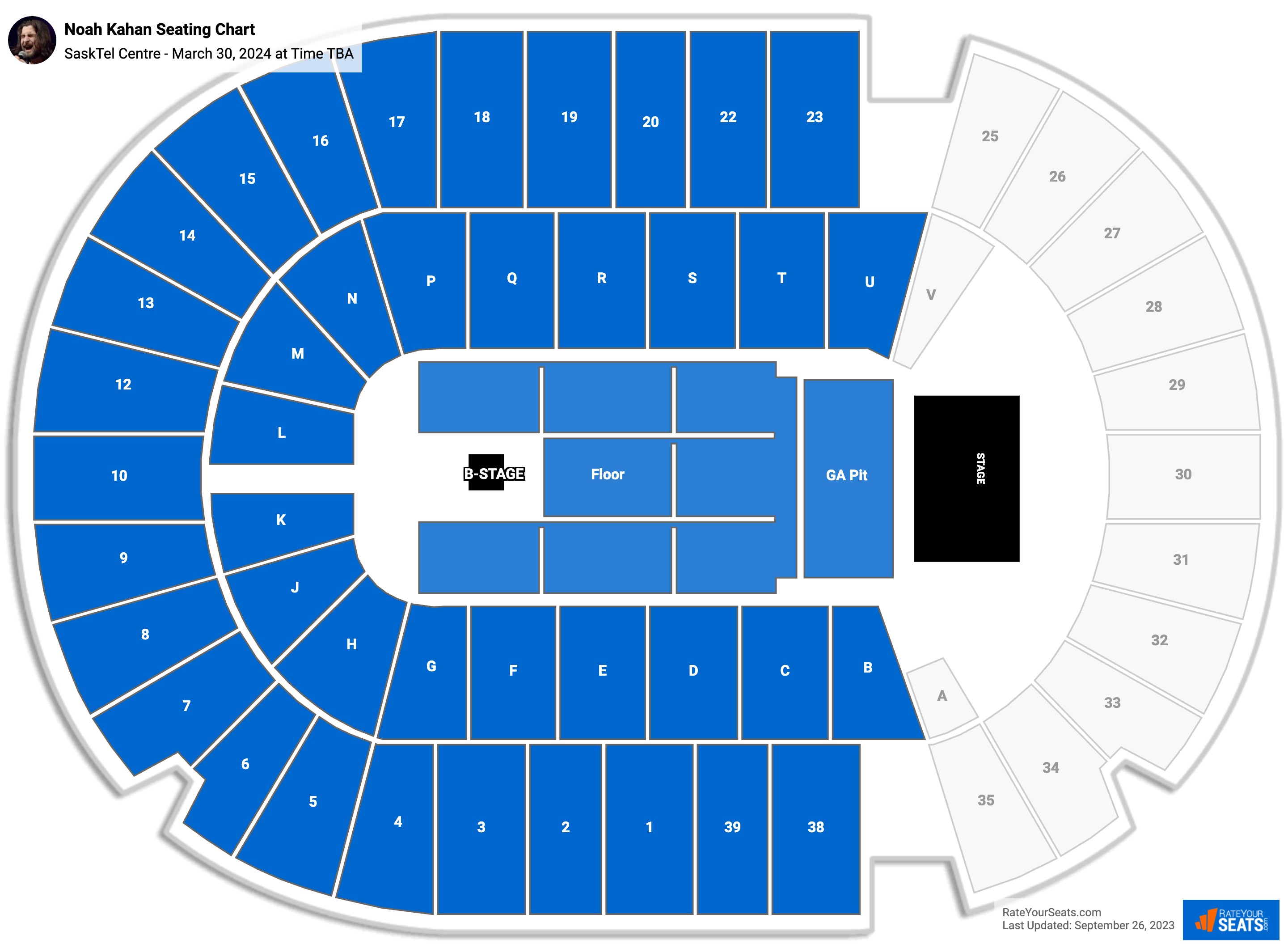SaskTel Centre Seating Chart - RateYourSeats.com