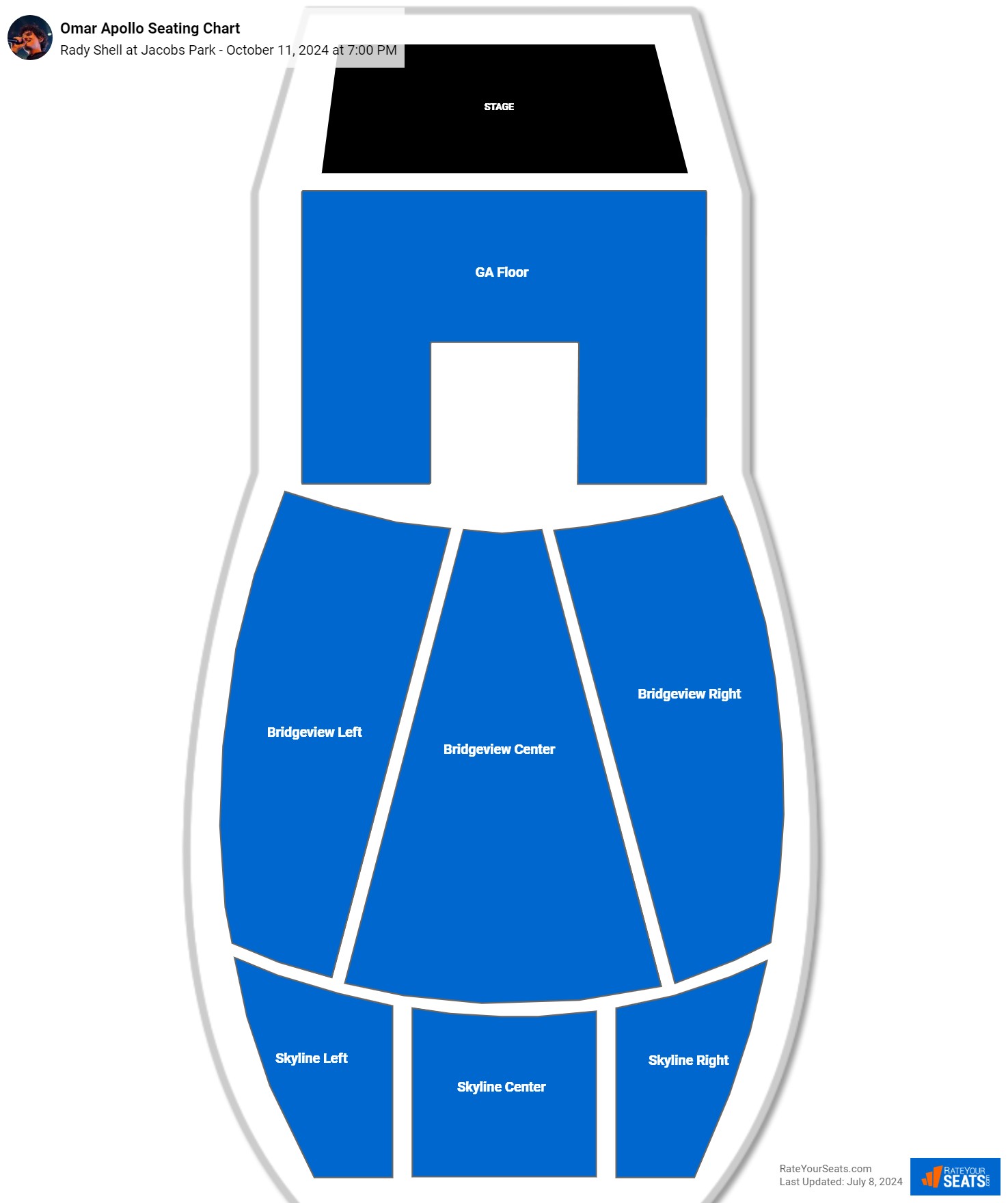 Rady Shell at Jacobs Park Seating Chart - RateYourSeats.com