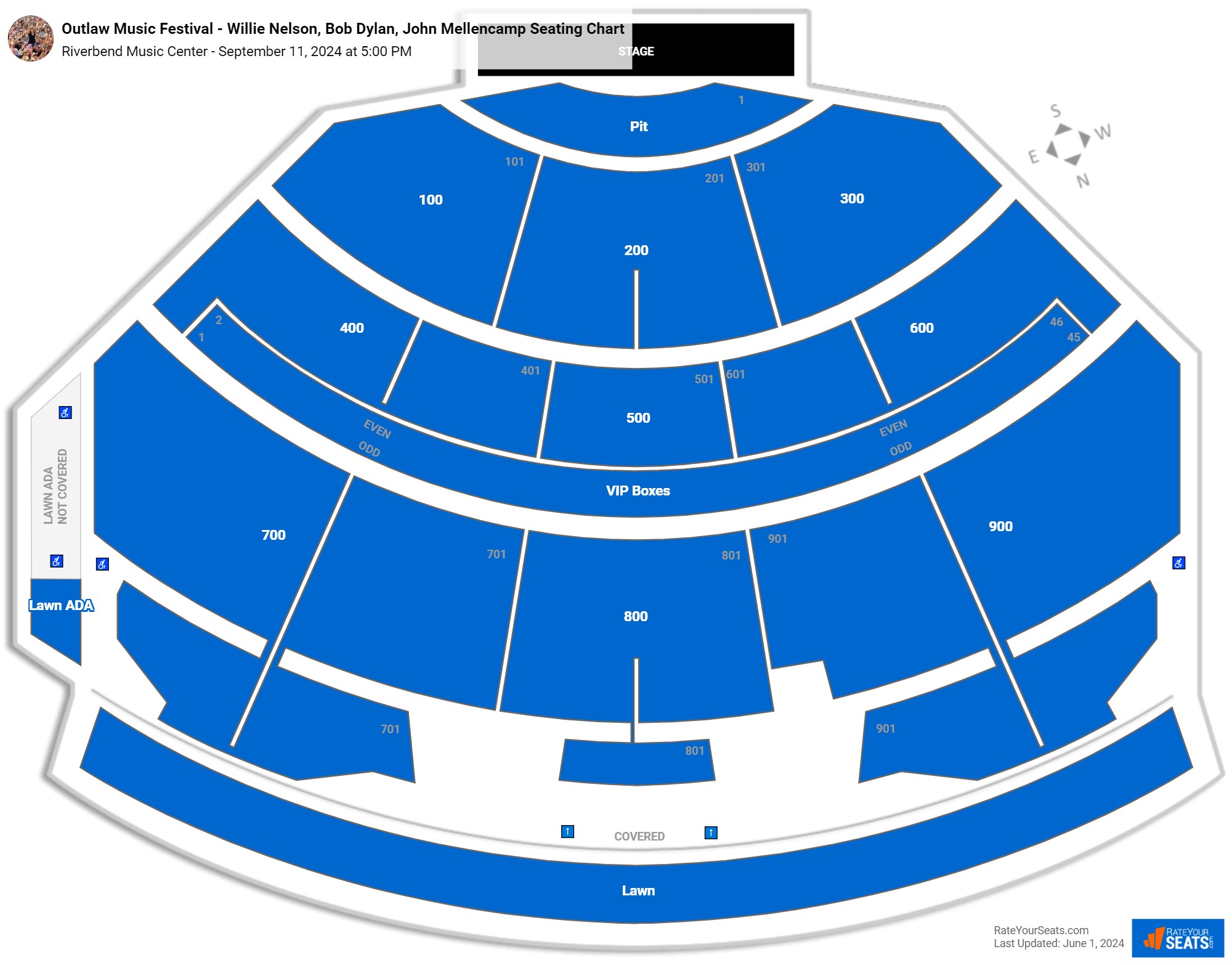 Riverbend Music Center Seating Chart - RateYourSeats.com