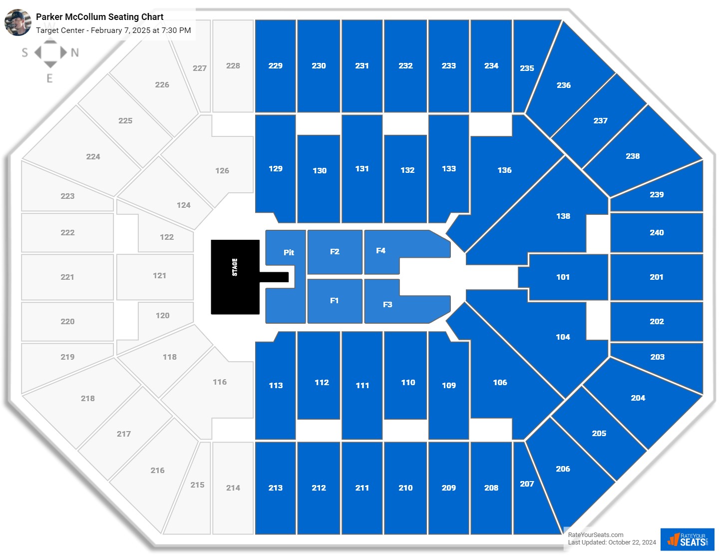 Target Center Concert Seating Chart - RateYourSeats.com