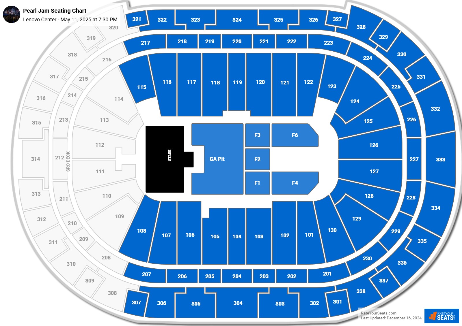 Lenovo Center Concert Seating Chart - RateYourSeats.com
