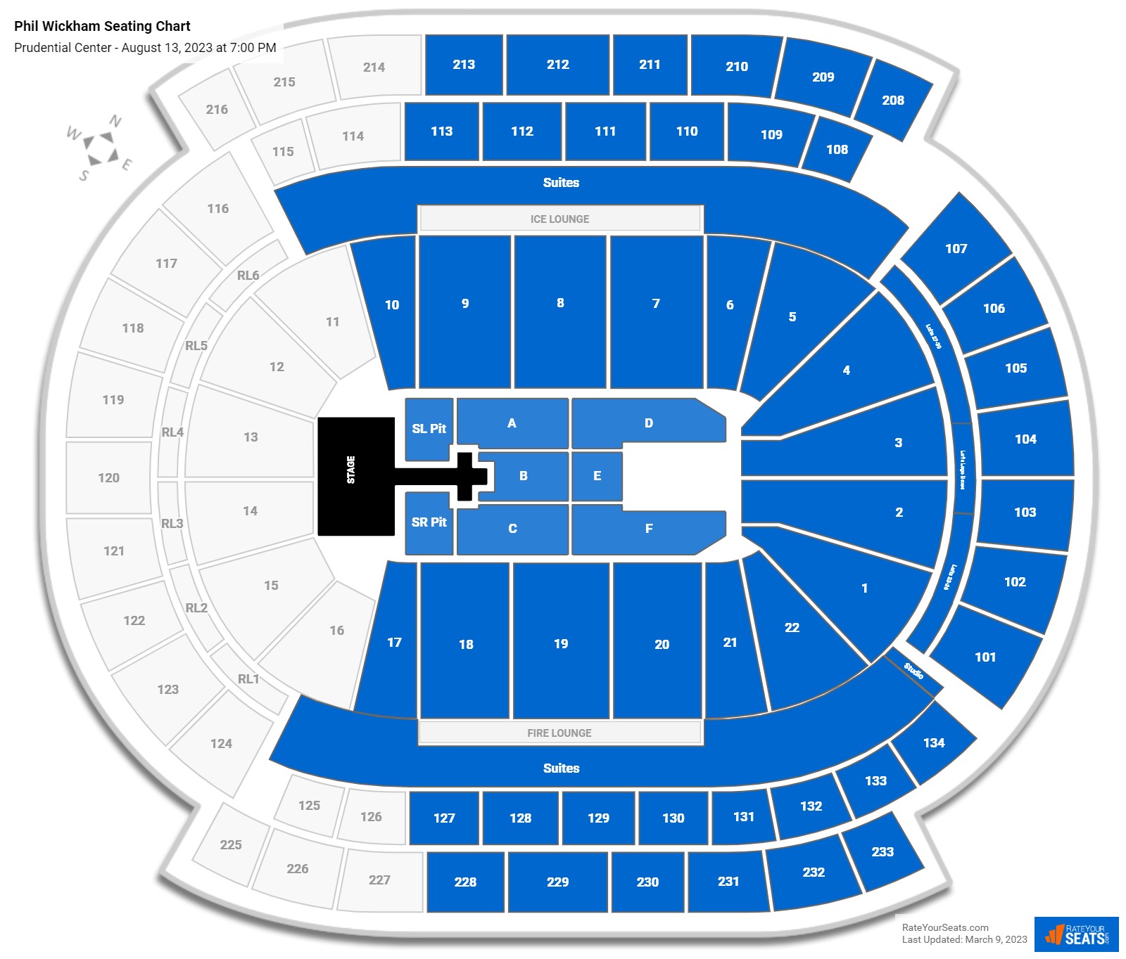 Prudential Center Concert Seating Chart - RateYourSeats.com