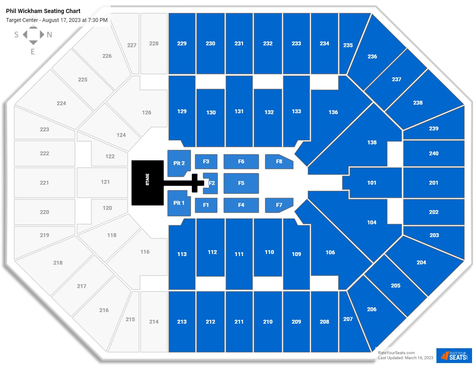 Target Center Concert Seating Chart - RateYourSeats.com