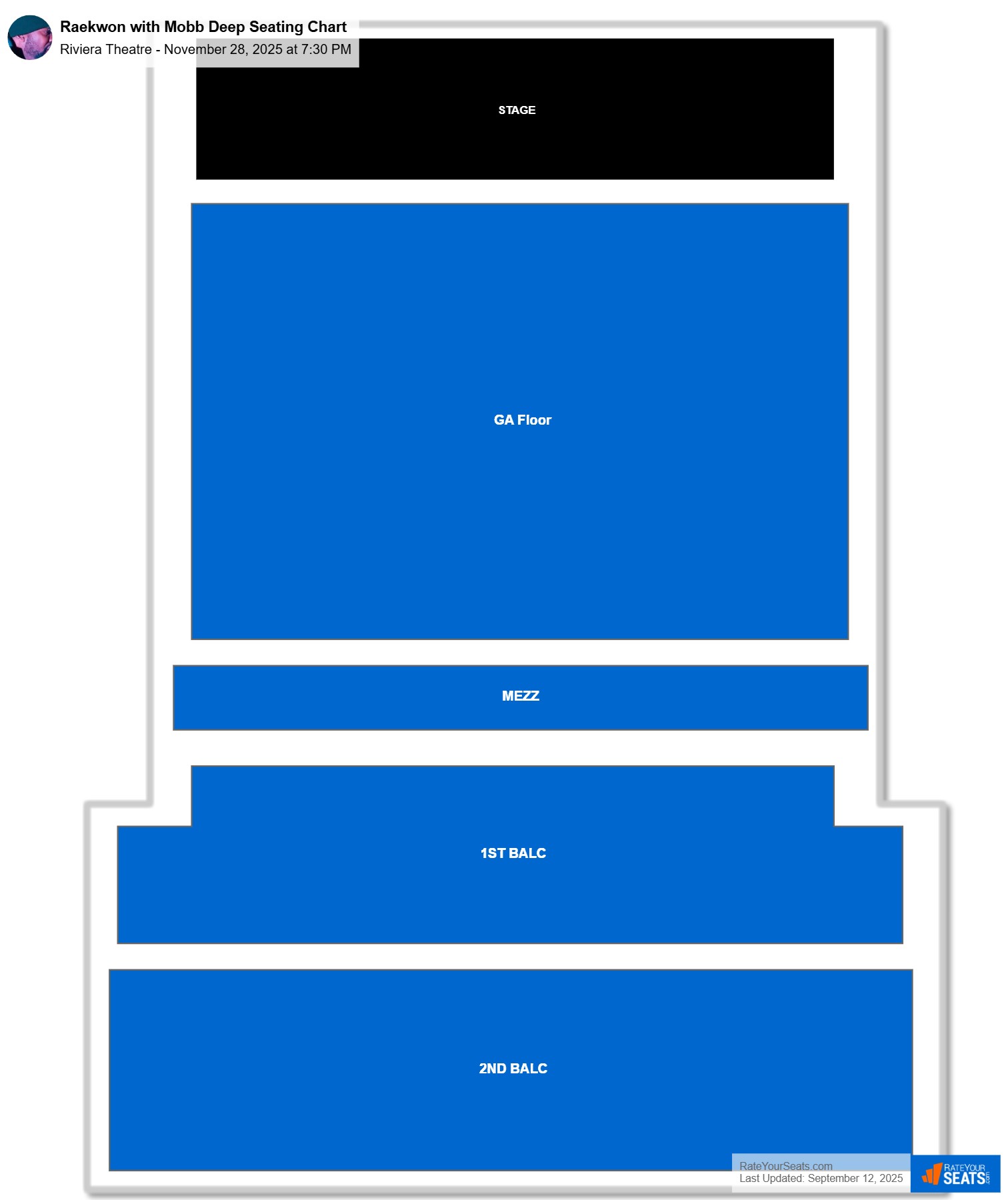 Riviera Theatre Seating Chart - RateYourSeats.com