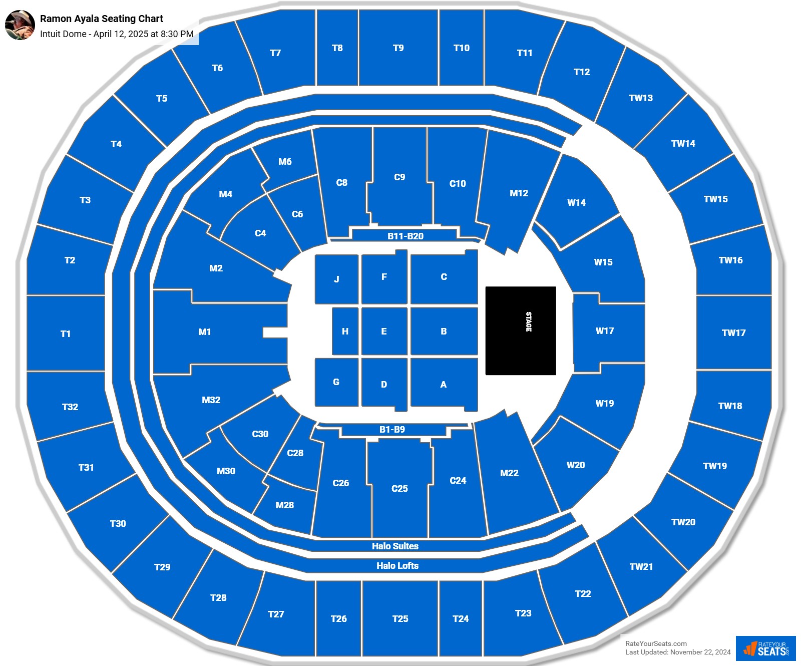 Intuit Dome Concert Seating Chart - RateYourSeats.com