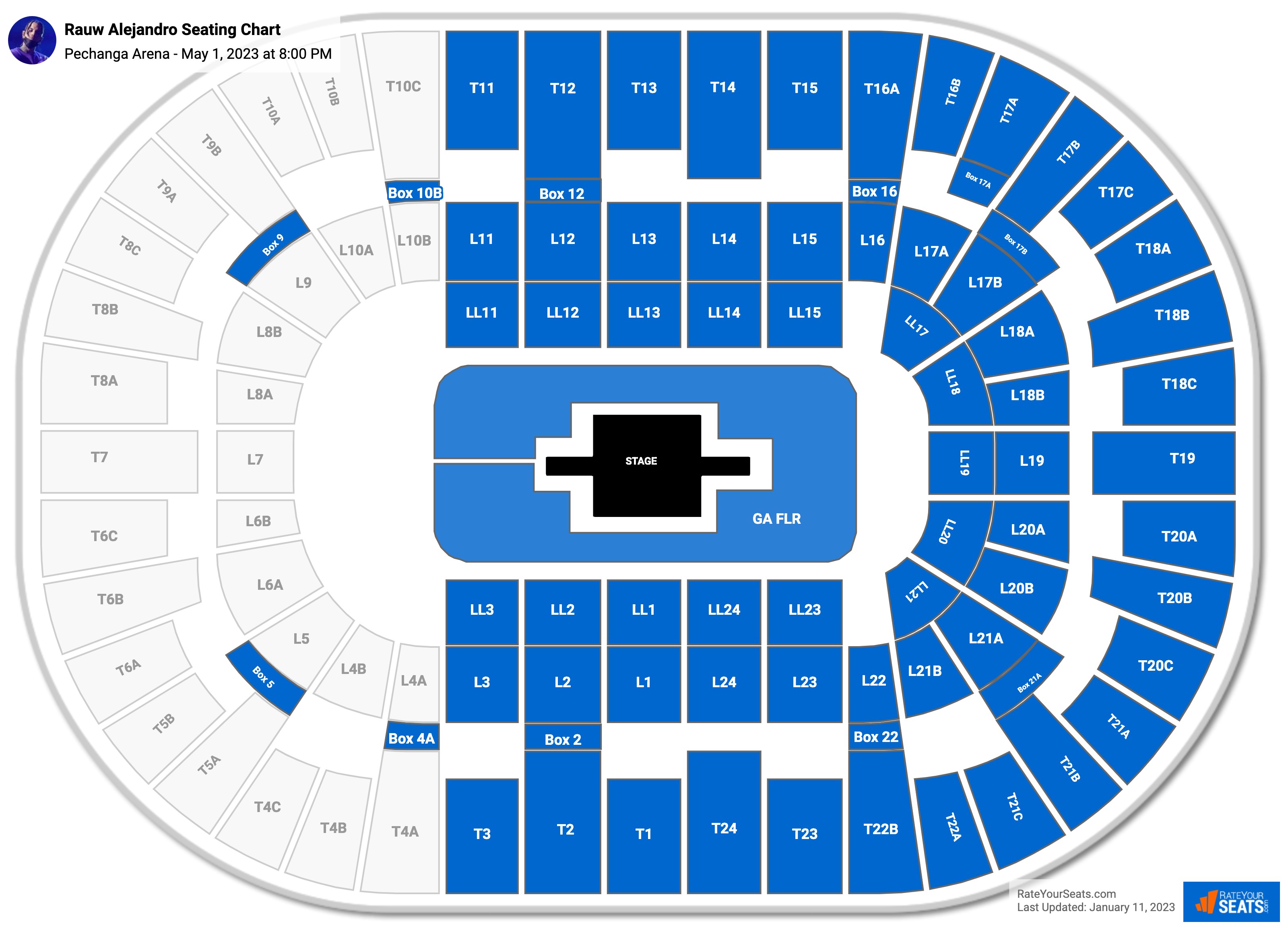 Pechanga Arena Seating Chart - RateYourSeats.com