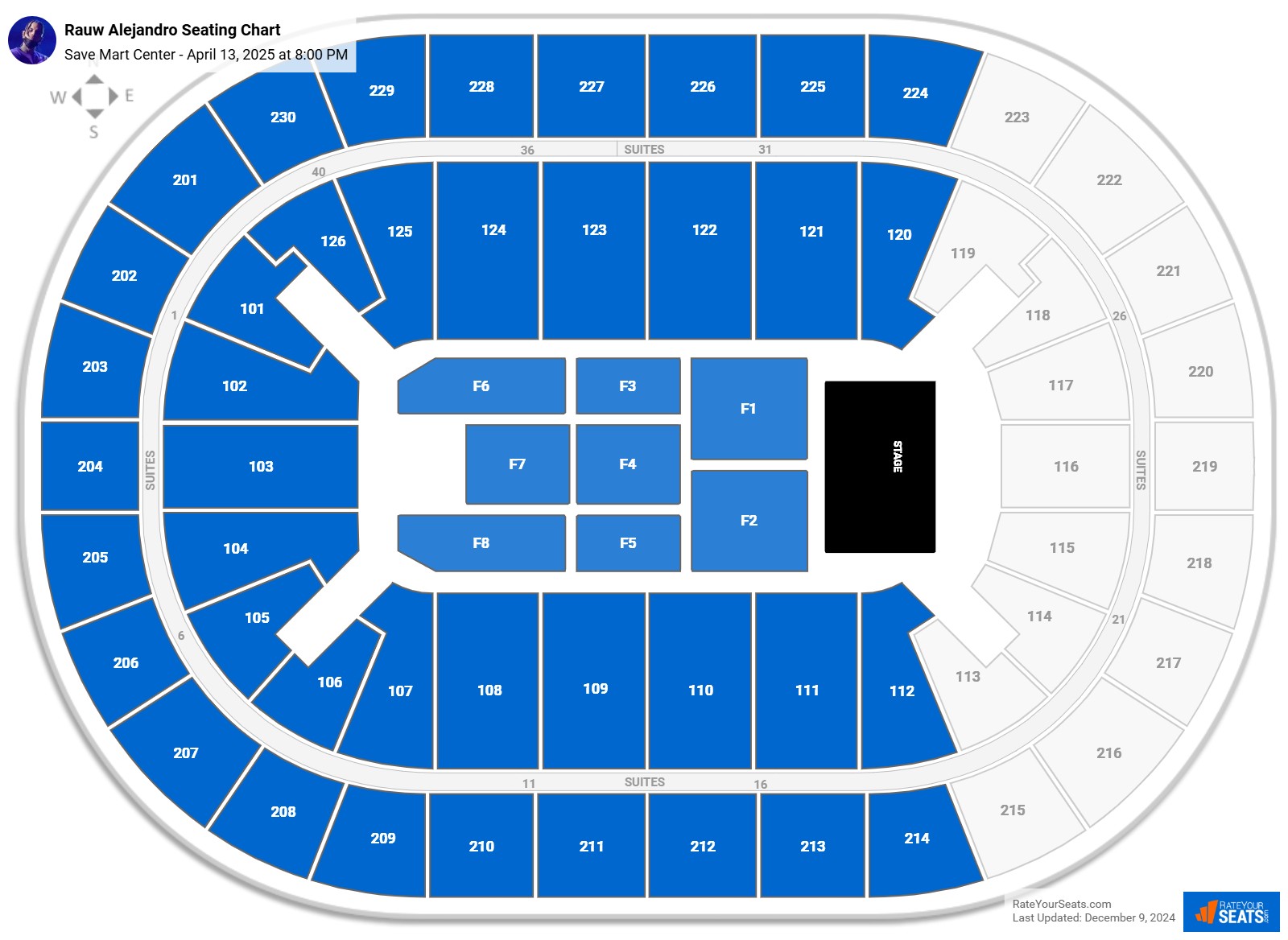 Save Mart Center Seating Chart - RateYourSeats.com