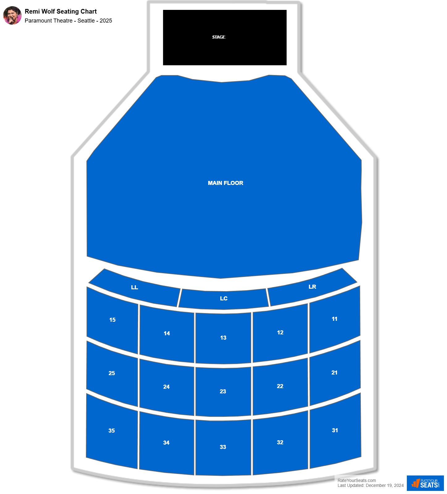 Paramount Theatre - Seattle Seating Chart - RateYourSeats.com
