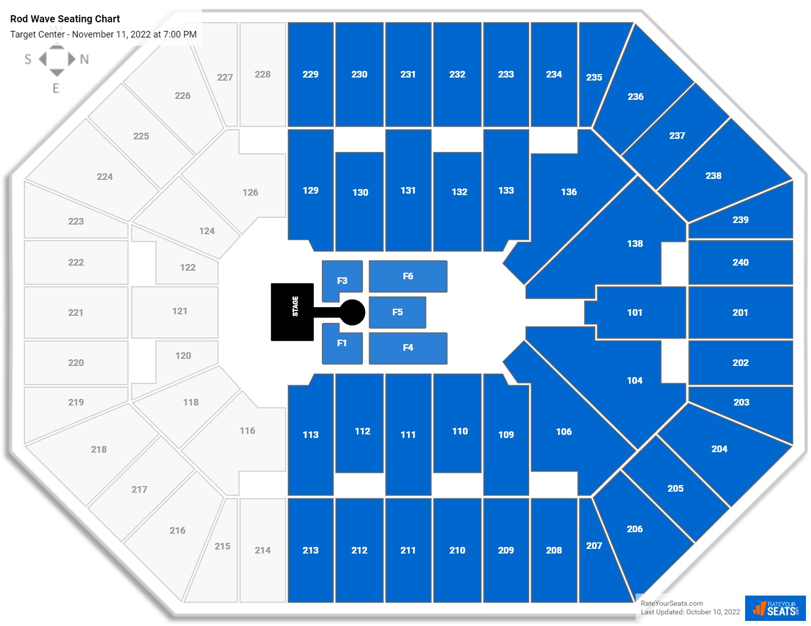 Target Center Concert Seating Chart - RateYourSeats.com