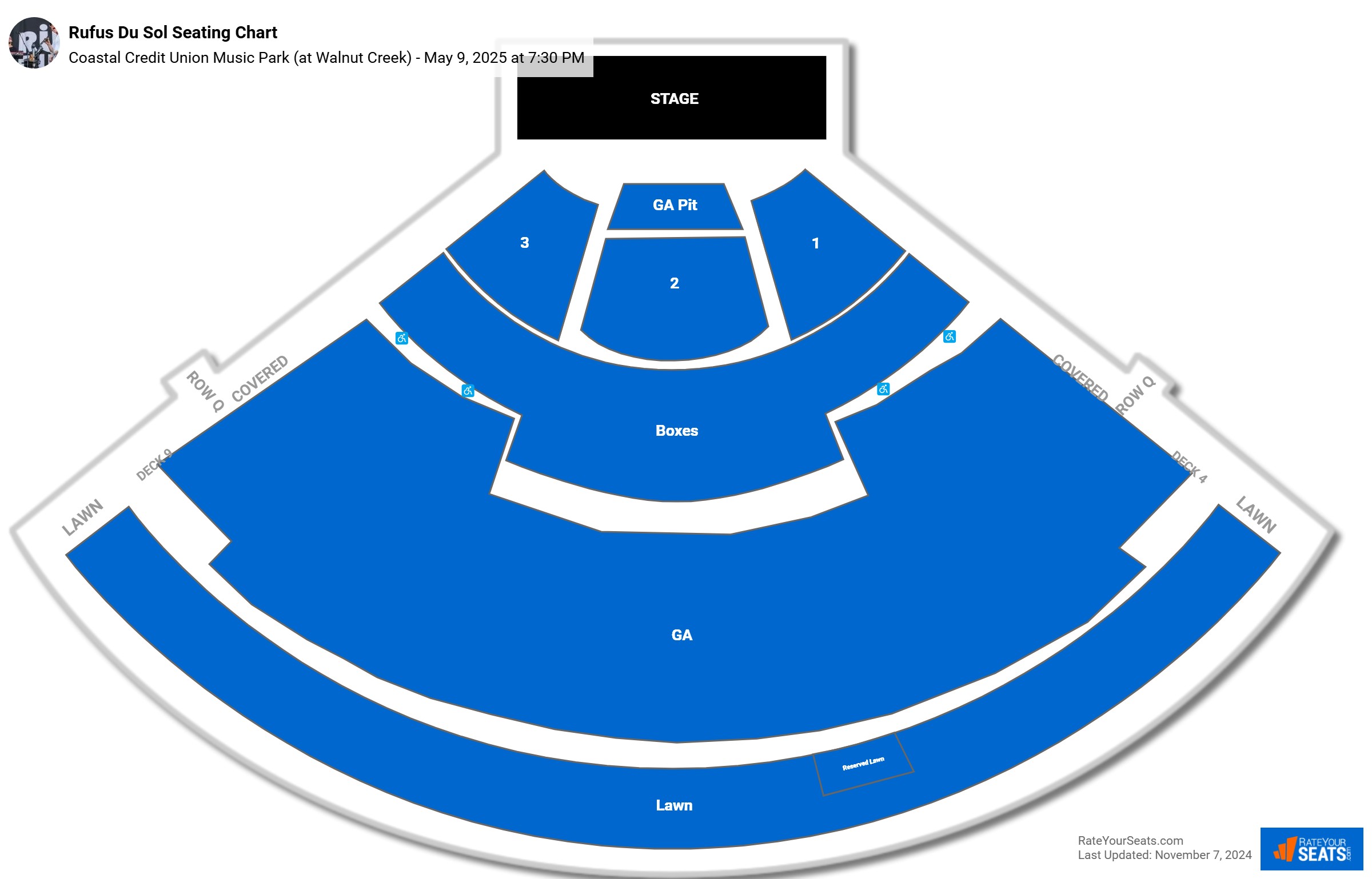 Coastal Credit Union Music Park Seating Chart - RateYourSeats.com