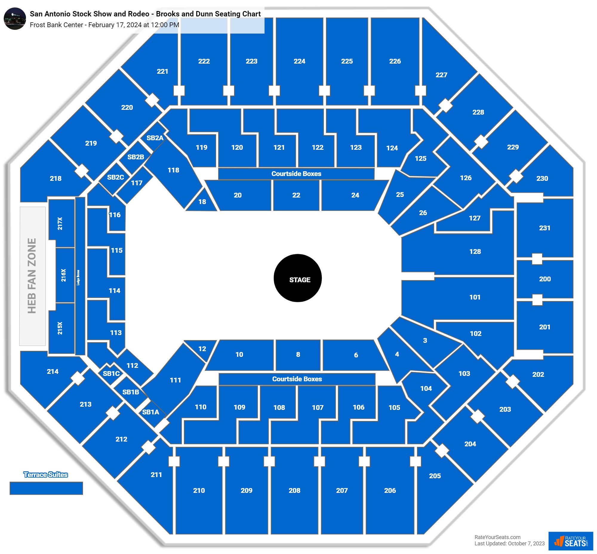 Frost Bank Center Concert Seating Chart - RateYourSeats.com
