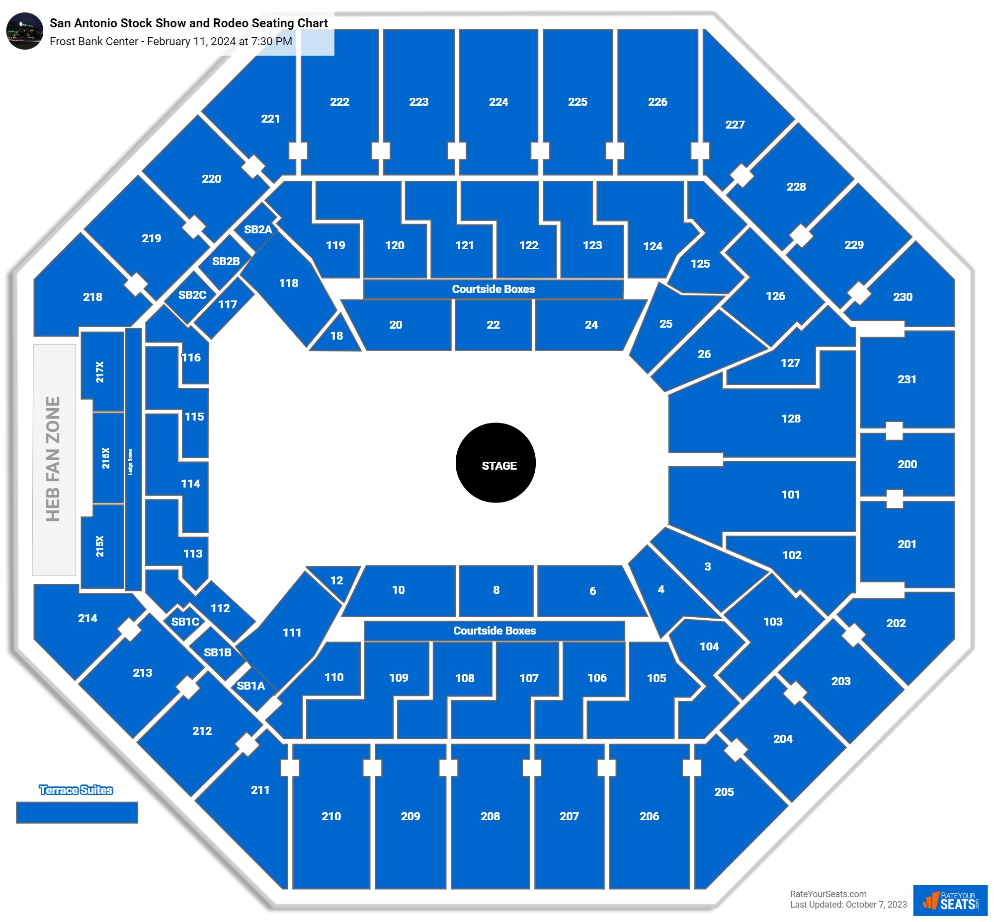 Frost Bank Center Concert Seating Chart - RateYourSeats.com