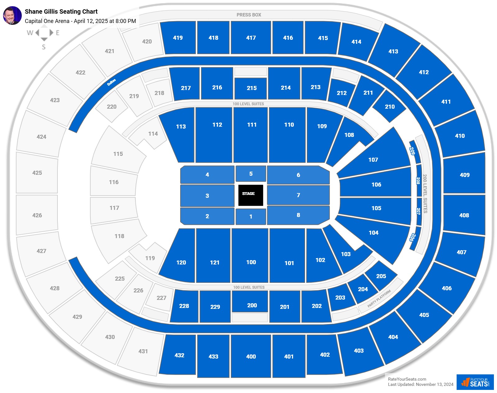 Capital One Arena Concert Seating Chart - RateYourSeats.com
