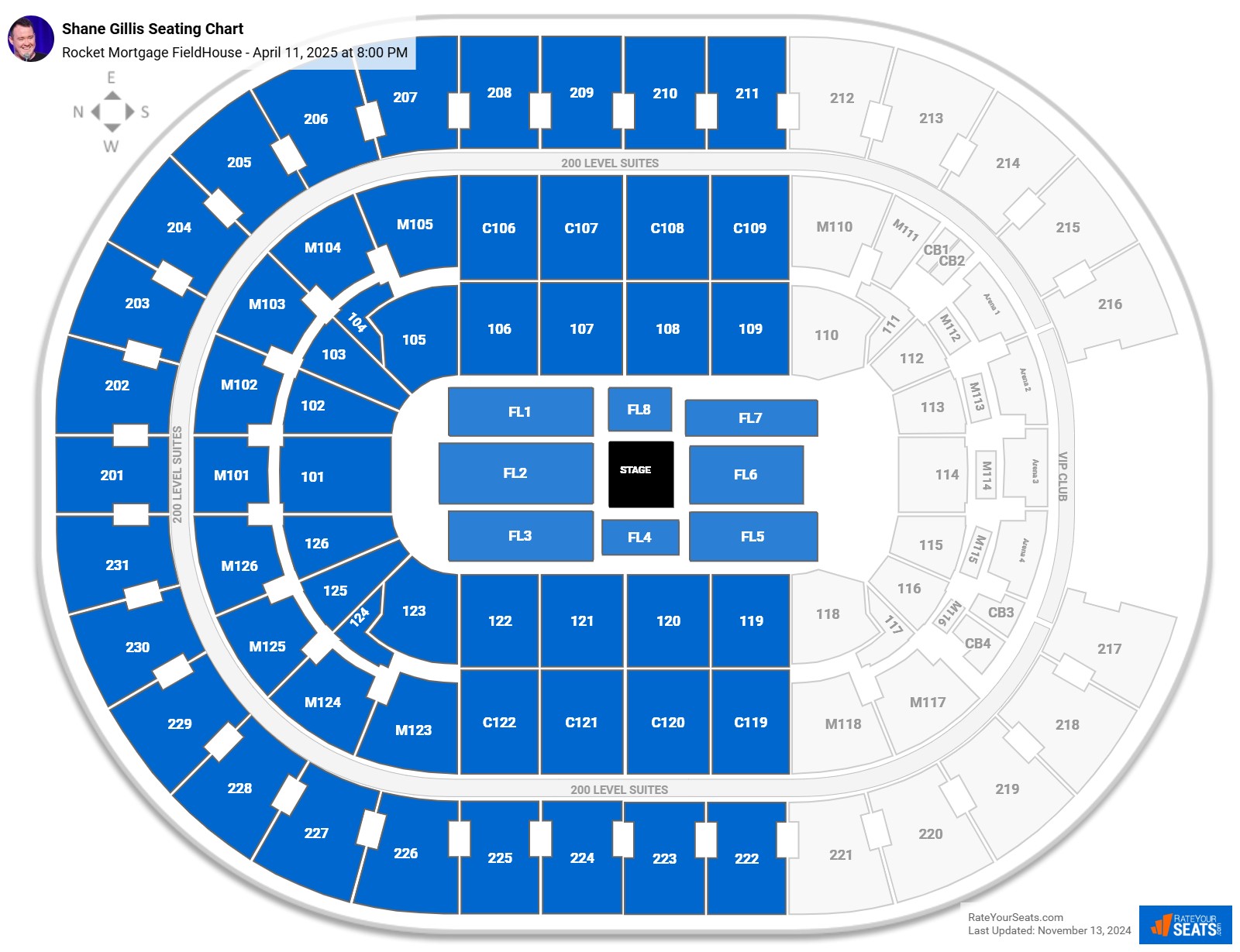 Rocket Arena Concert Seating Chart - RateYourSeats.com