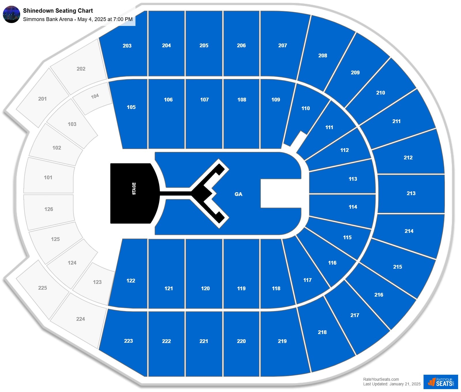 Verizon Center Concert Seating Chart Section 100 At Capital One Arena