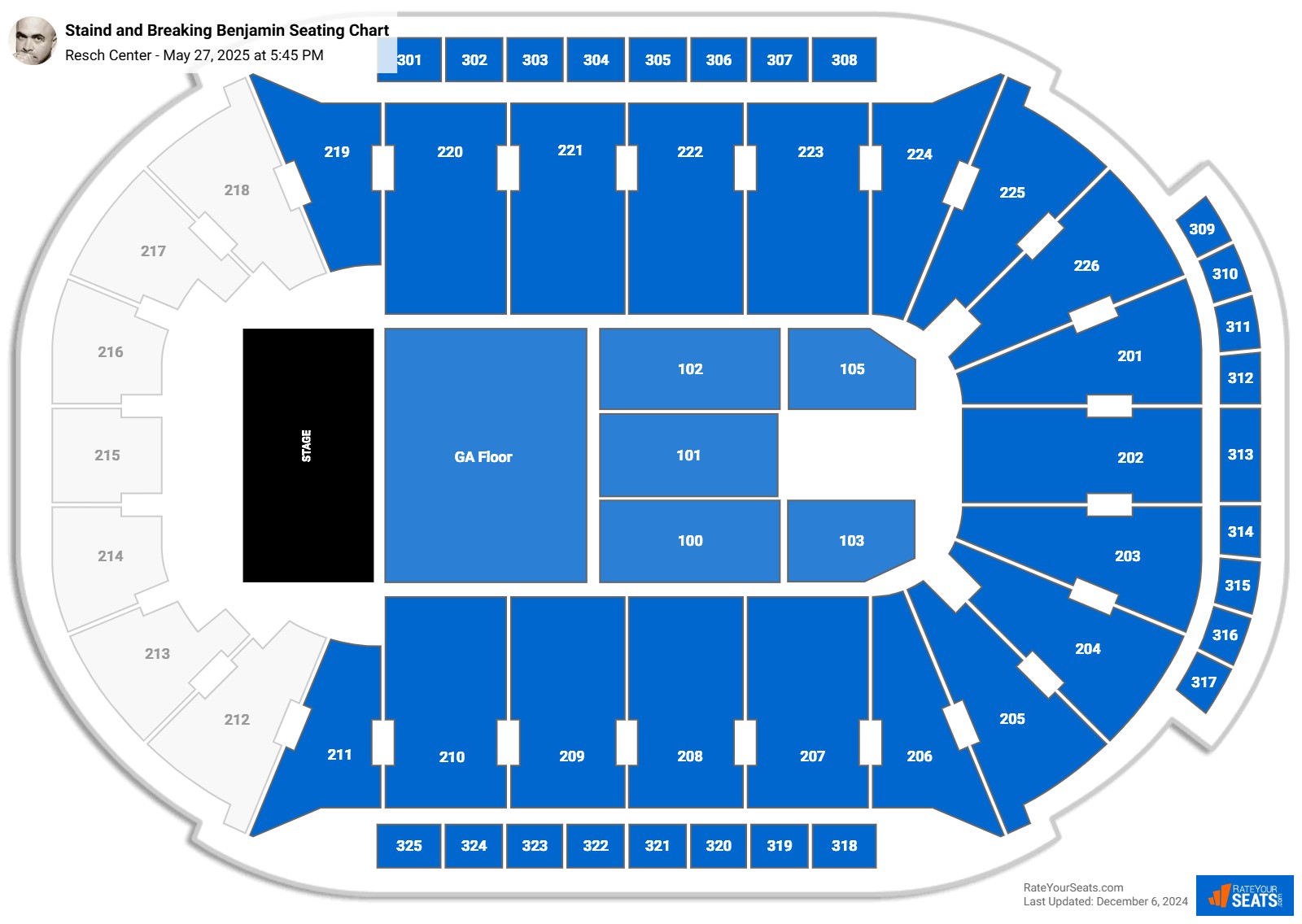 Resch Center Seating Chart - RateYourSeats.com