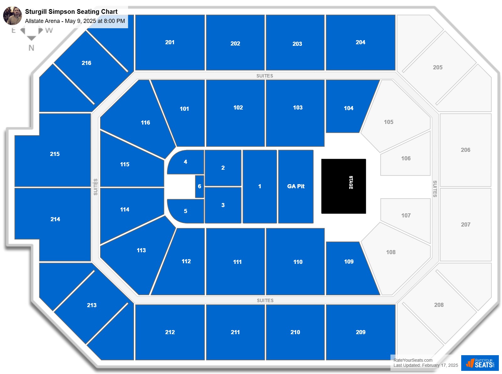 Allstate Arena Concert Seating Chart - RateYourSeats.com